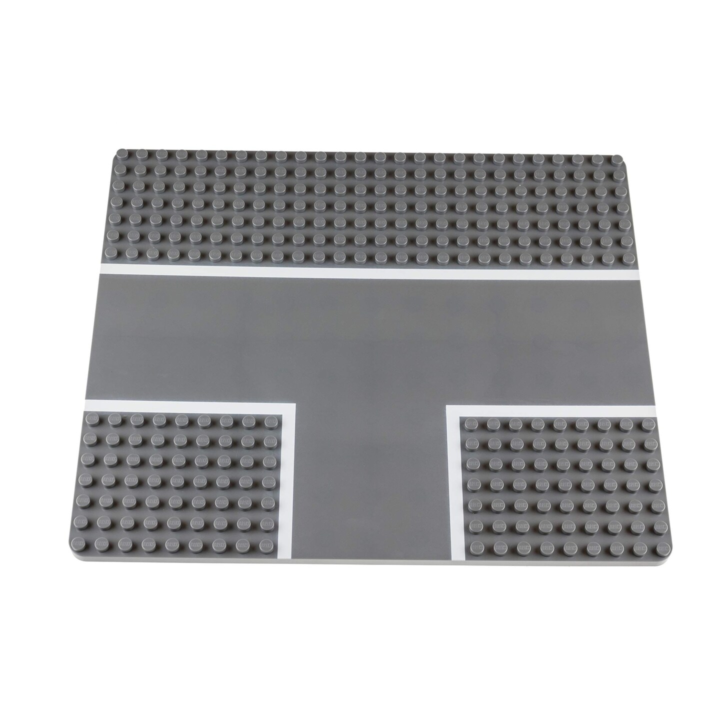 Strictly Briks Building Blocks Road Plates 3-Way Intersection 13.75" x ...