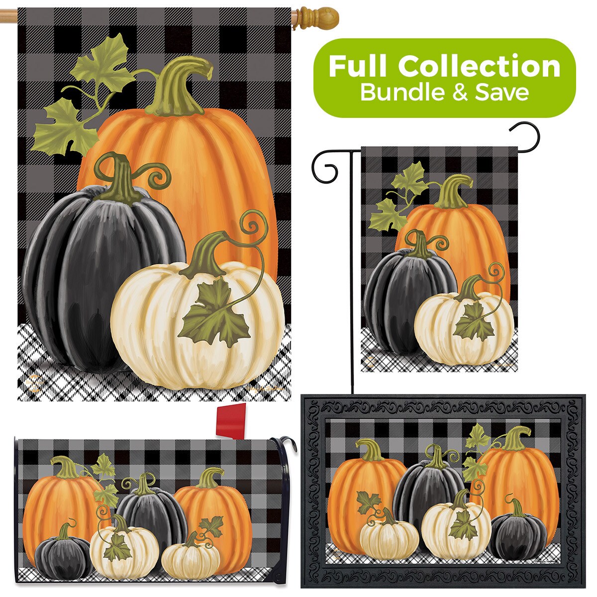 Checkered Pumpkins Autumn Design Collection | Michaels