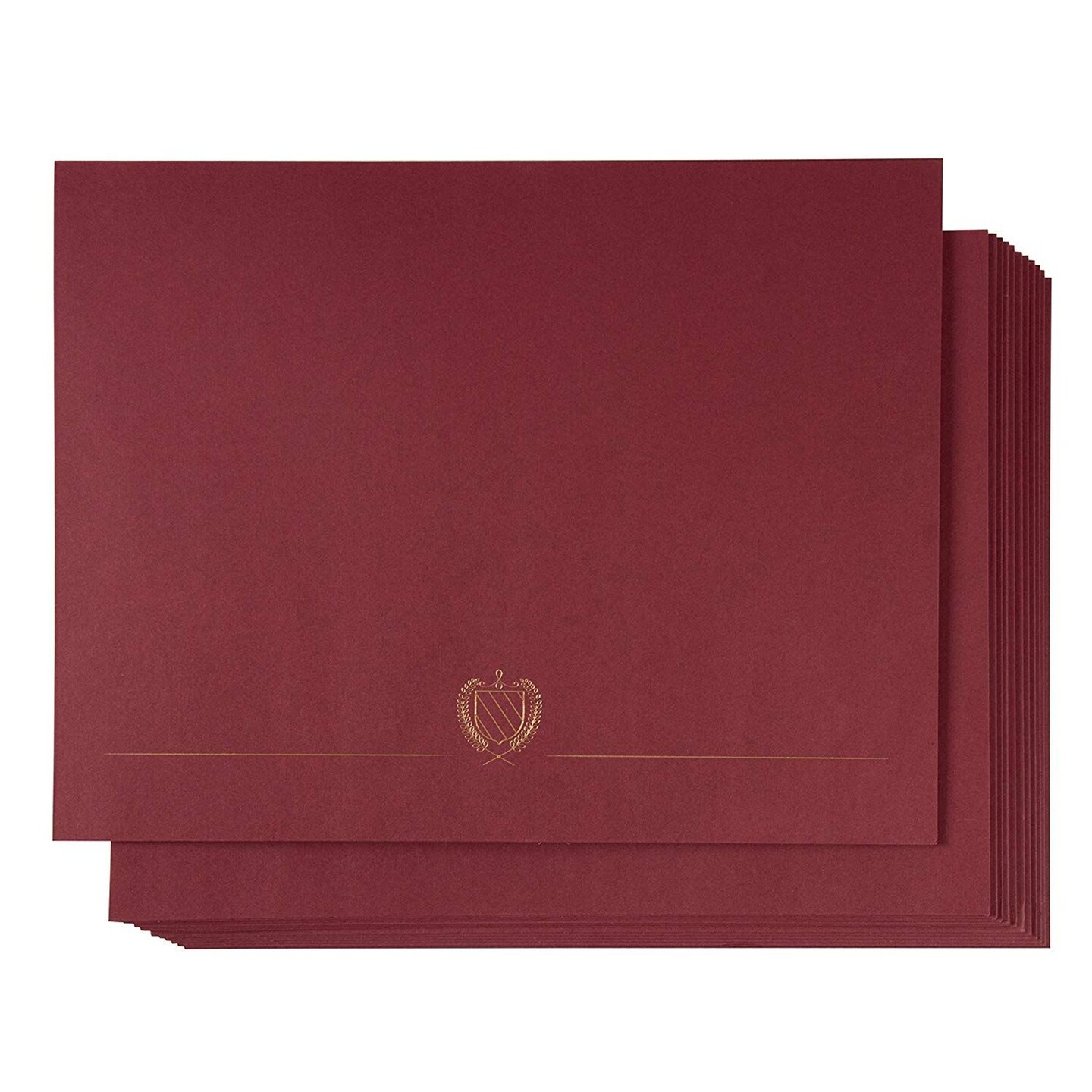 Red Diploma Cover for Graduation, Certificate Holder with Gold Foil ...