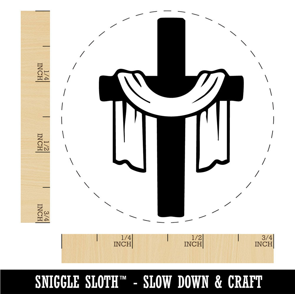 Draped Cross Easter Christianity Jesus Christ Rubber Stamp for Stamping ...