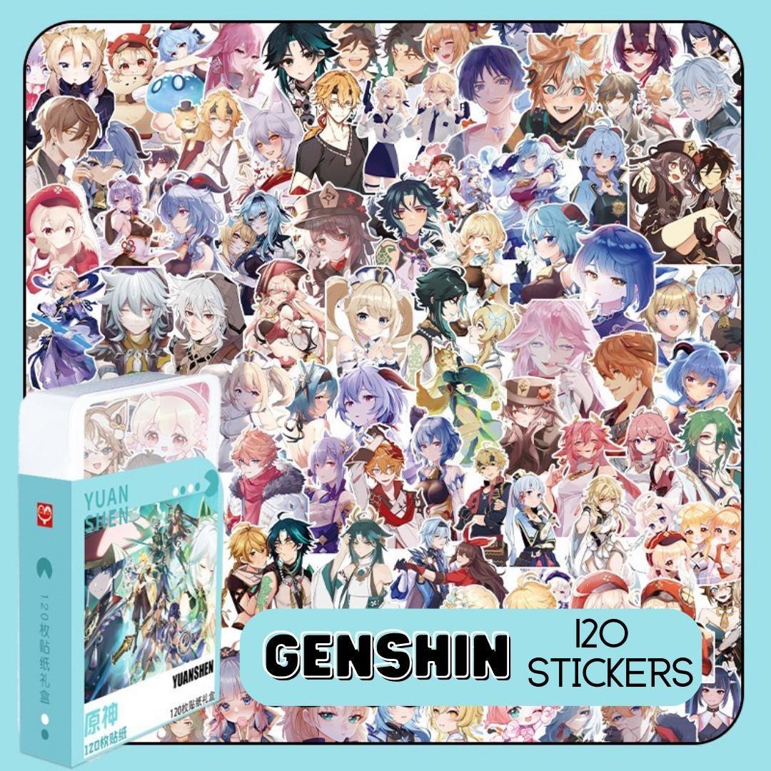 Genshin impact sticker pack, 120 genshin assorted genshin character ...