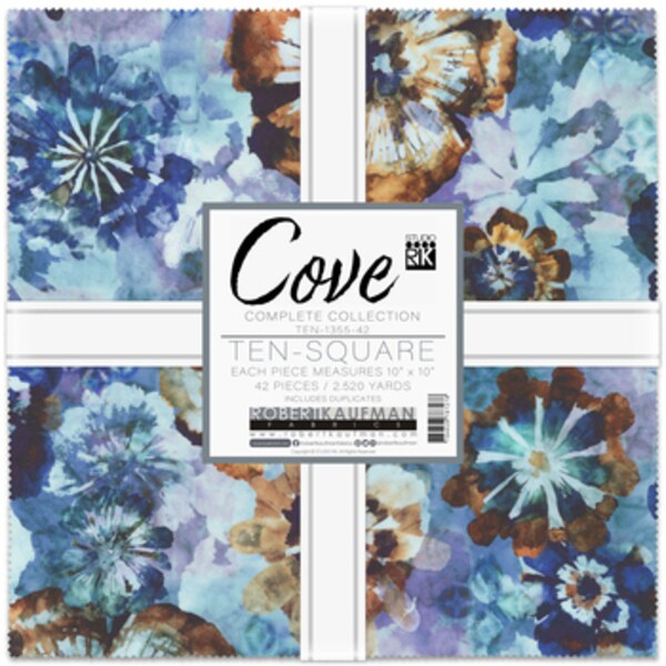 Cove 10" Square Pack (Layer Cake / Ten Square) by Studio RK for Robert Kaufman (TEN-1355-42 ...