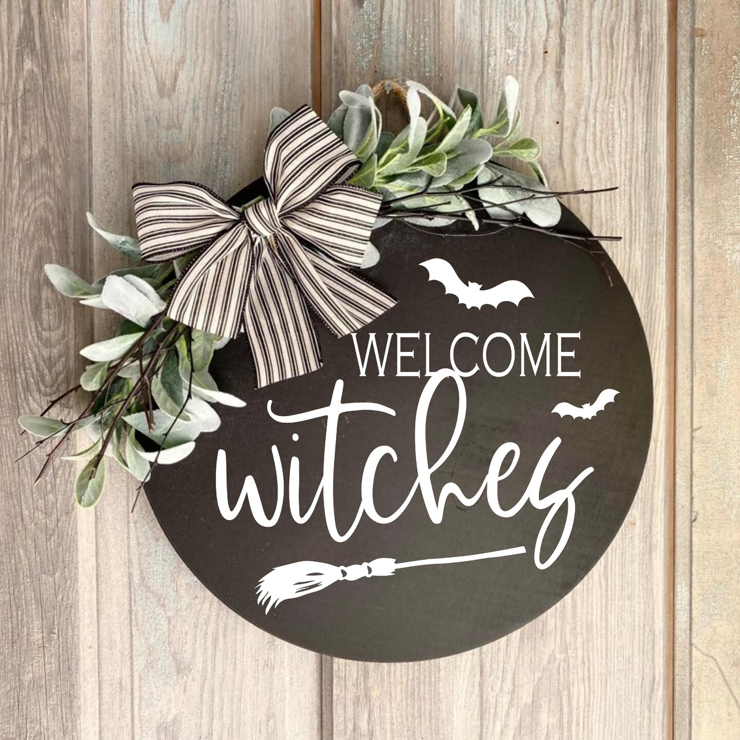 Halloween Door Hanger Sign, Welcome Witches, Holiday, Spooky, Halloween ...