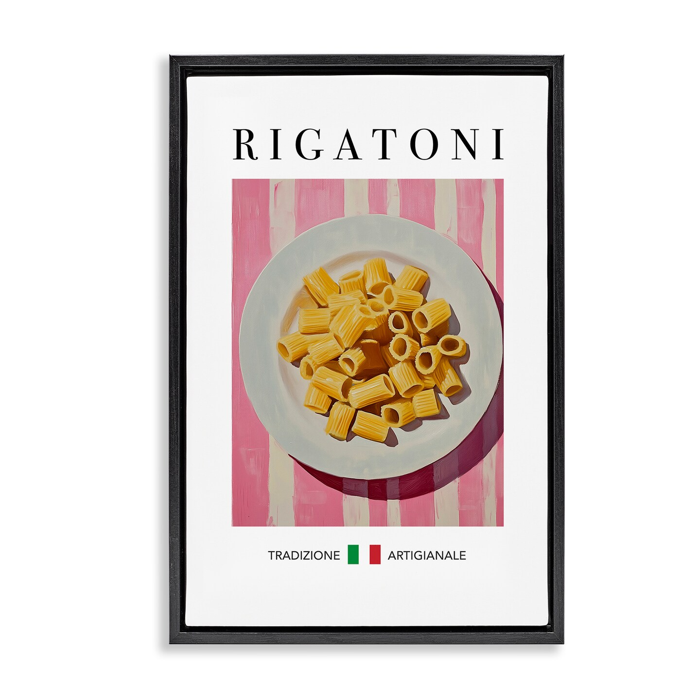 Stupell Industries Traditional Rigatoni Pasta Floating Frame Design by ...