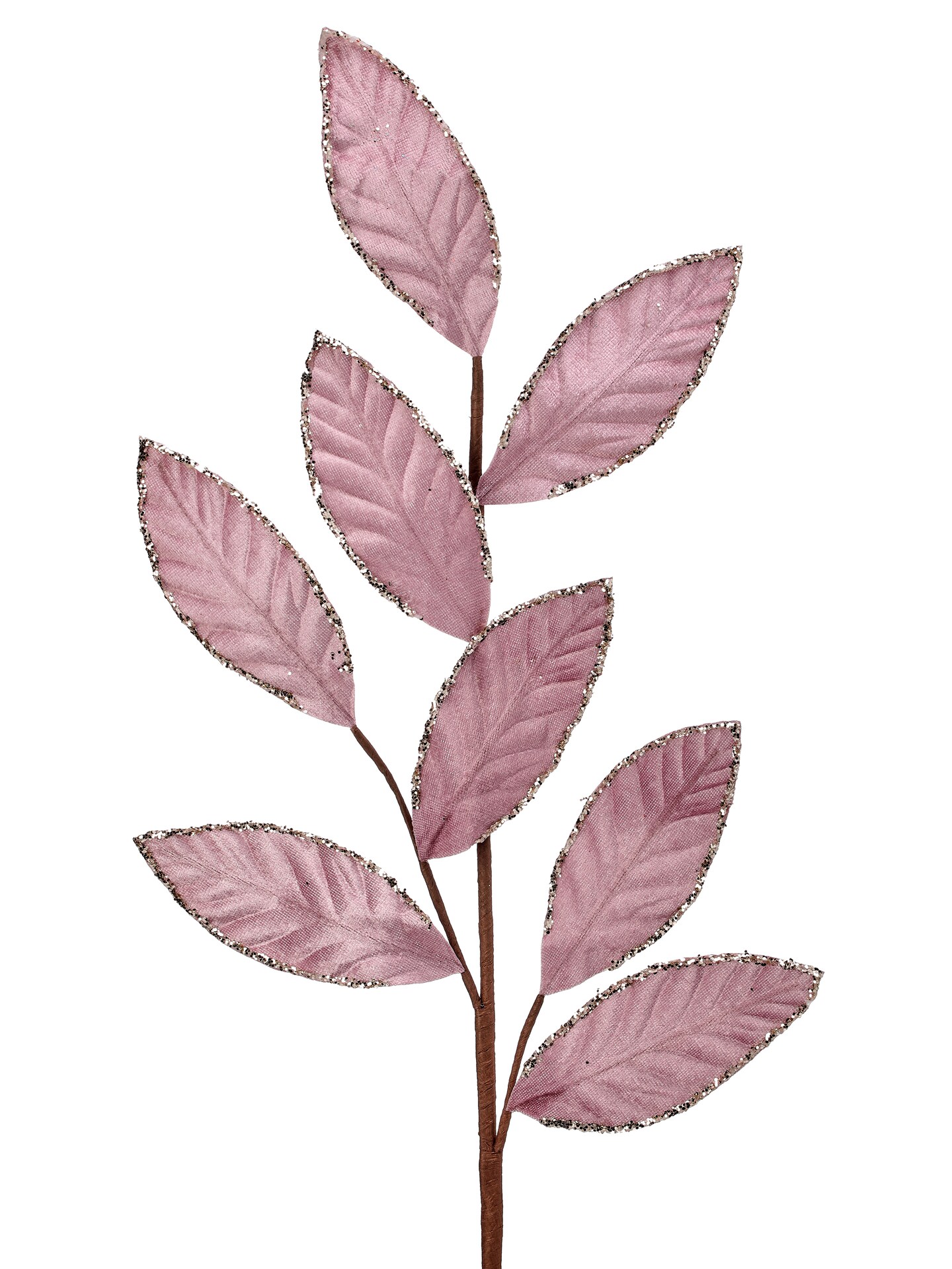 28" Pink Velvet Magnolia Leaf Spray | Michaels