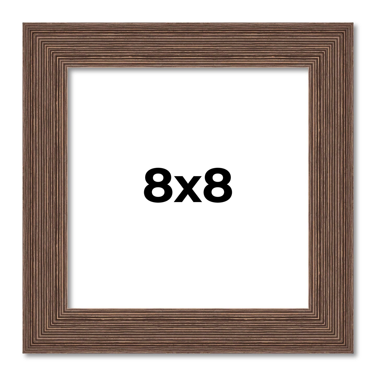 8x8 Wide Barnwood Picture Frame with UV-Resistant Acrylic & Acid Free ...