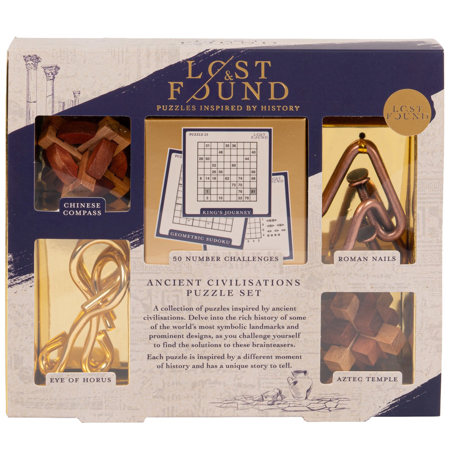 Professor Puzzle: Ancient Civilizations Five-Puzzle Set - 3D Handheld ...