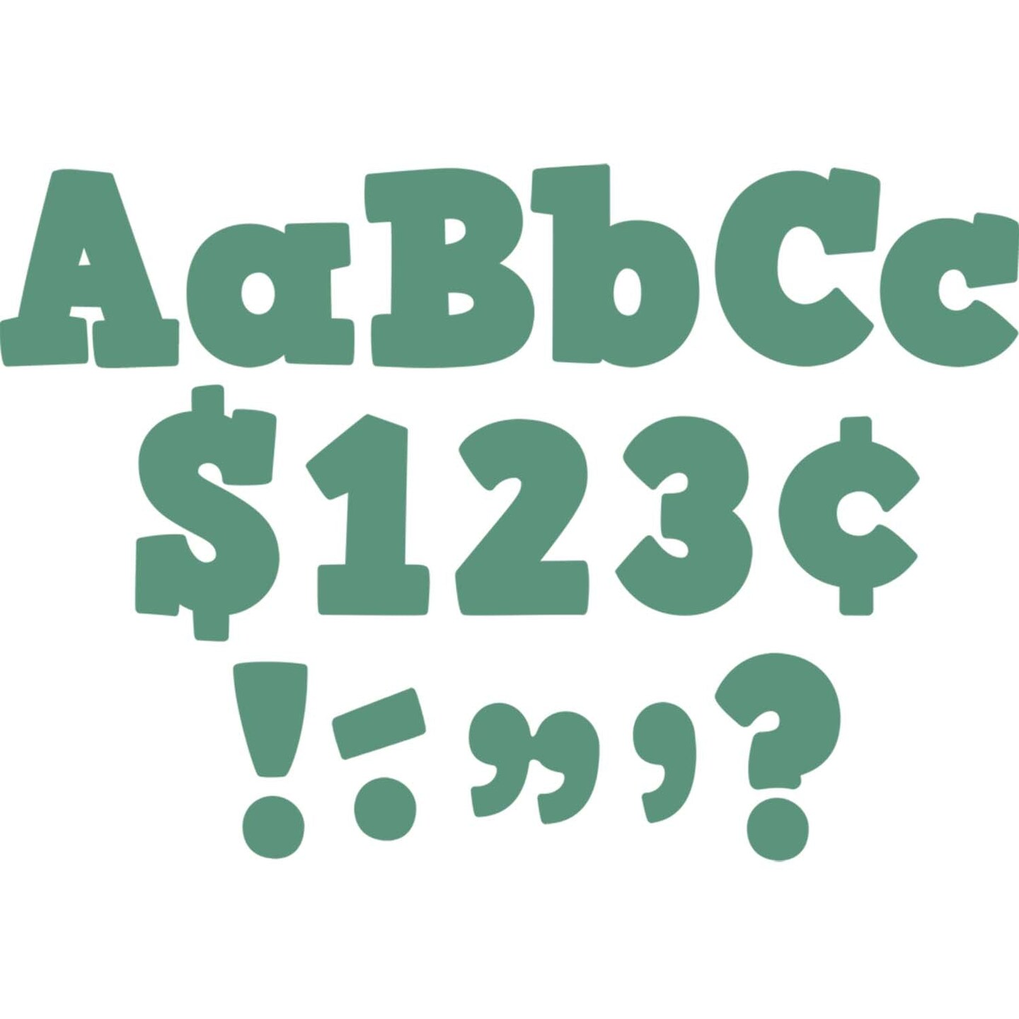 Eucalyptus Green 4" Bold Block Letters Combo Pack | Michaels