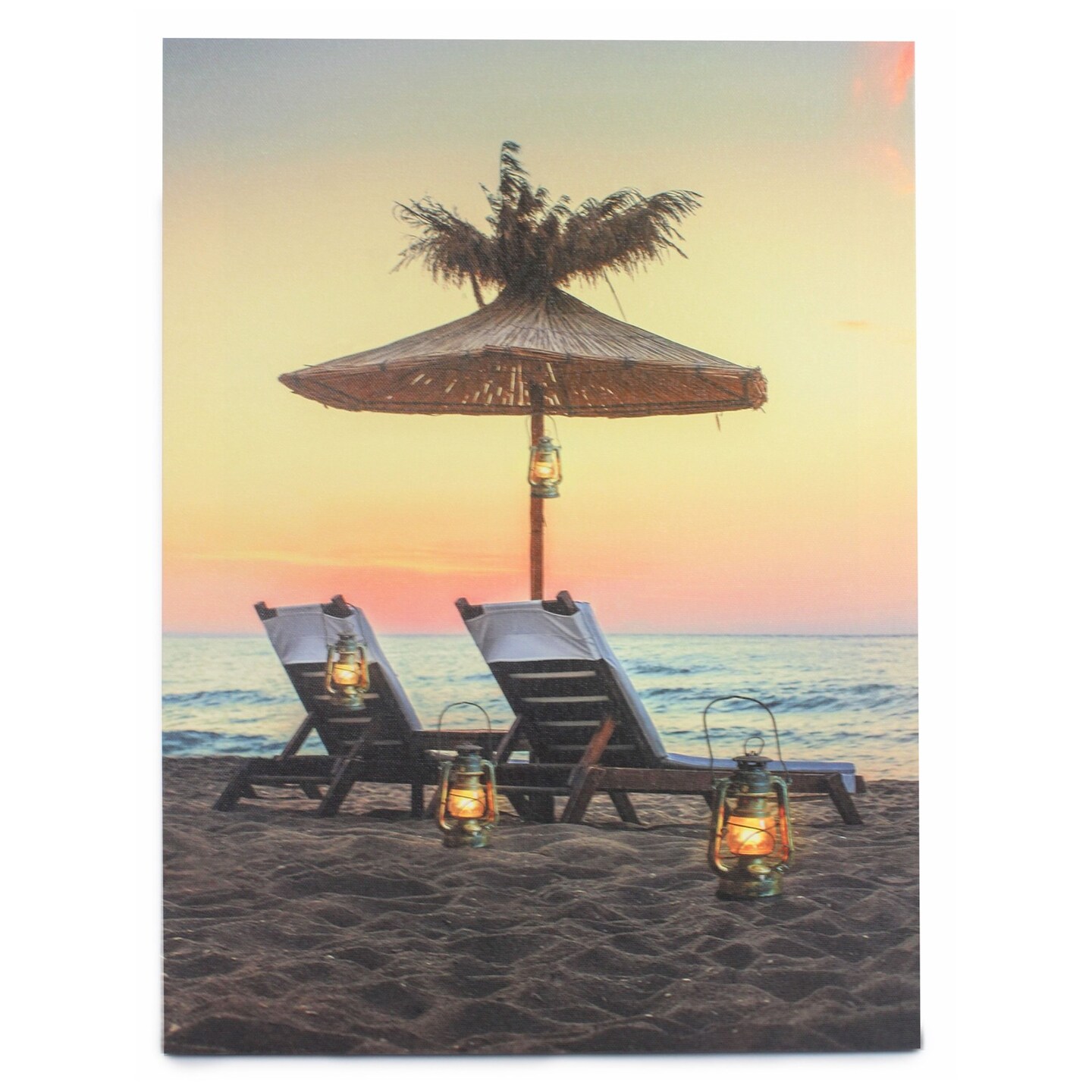 15.75" Light-Up LED BEACH UMBRELLA SILO ART | Michaels