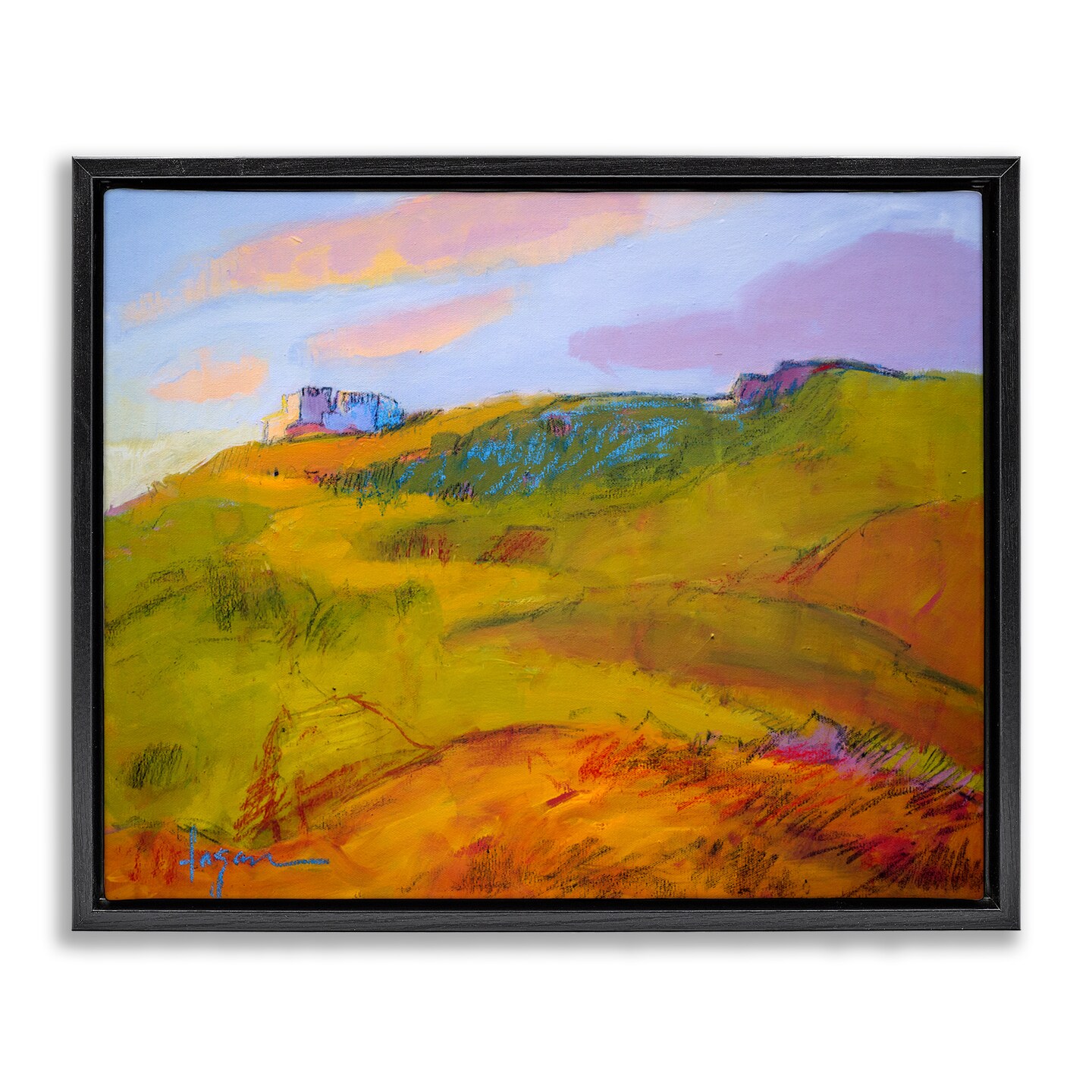 Stupell Industries Abstract Cottage on Hilltop Floating Frame By ...