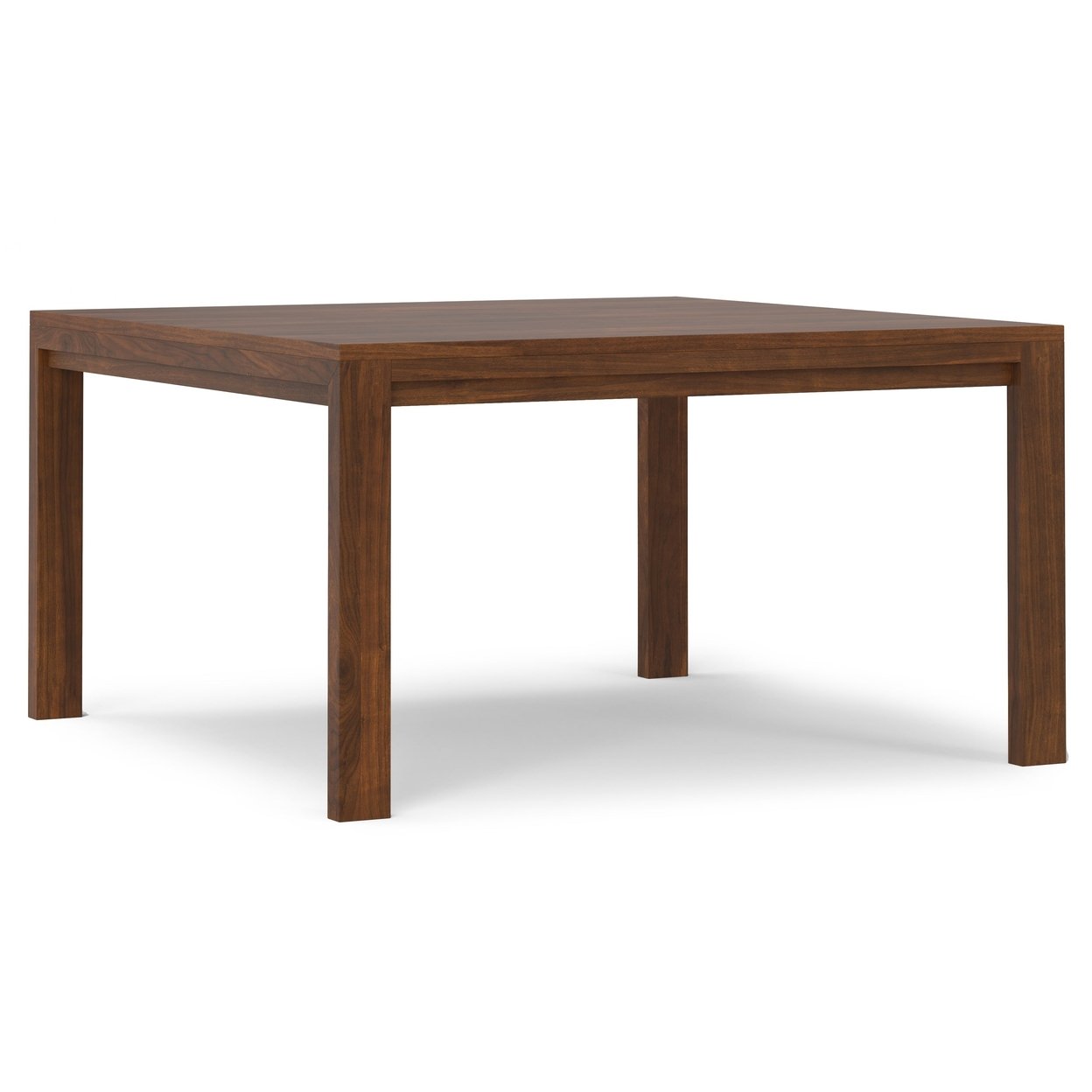Wilson Square Dining Table Walnut Solid Wood 54-Inch Kitchen Modern ...
