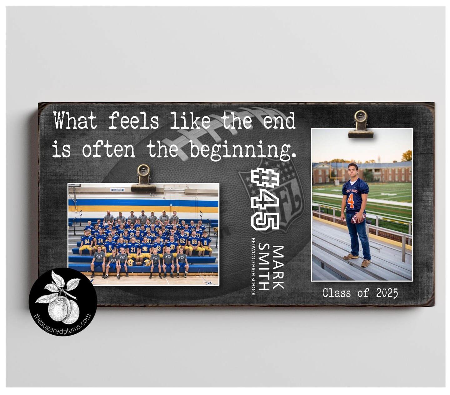 Personalized Senior Football Player Gift Idea, Customized Graduation ...