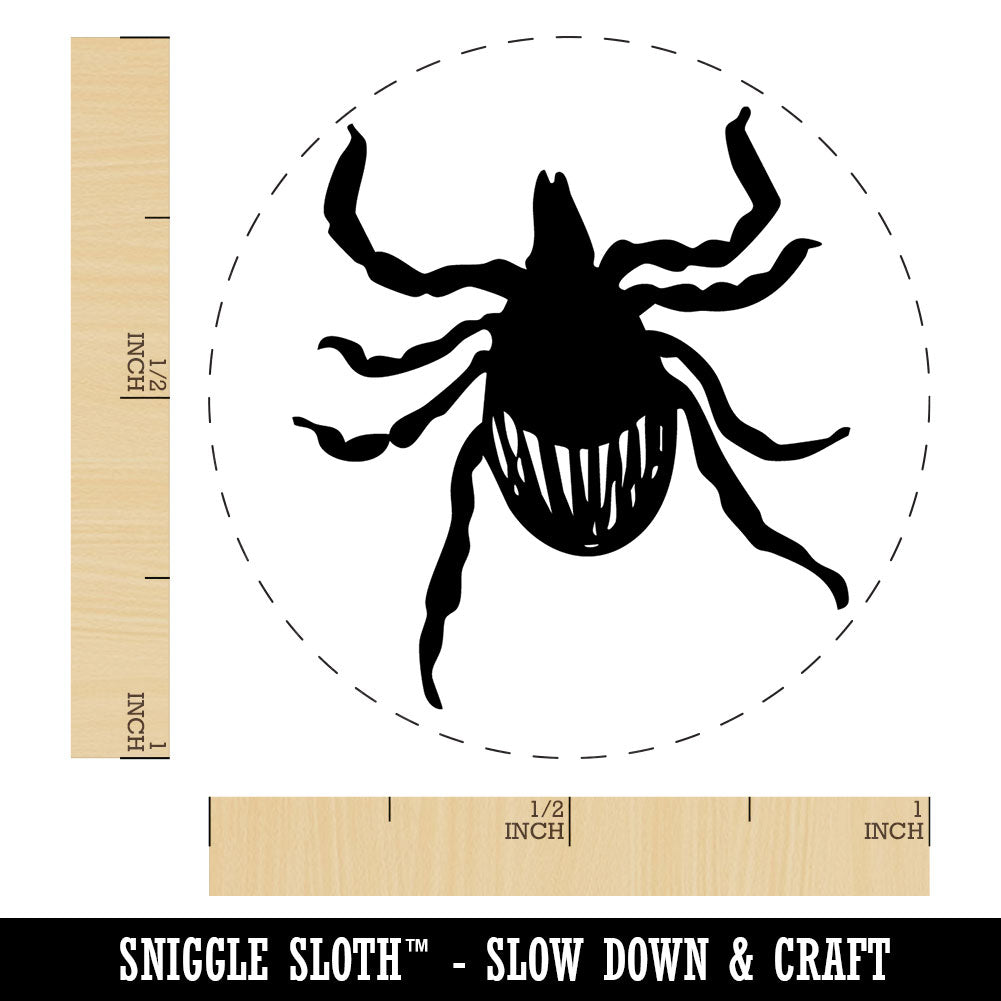 Deer Tick Bug Parasite Arachnid Self-Inking Rubber Stamp for Stamping ...