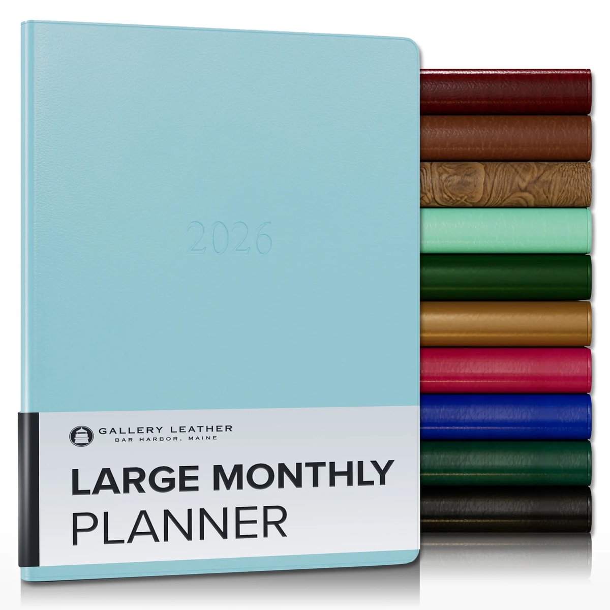 Gallery Leather Large Monthly Planner 2026, Elegantly Bound Calendar ...
