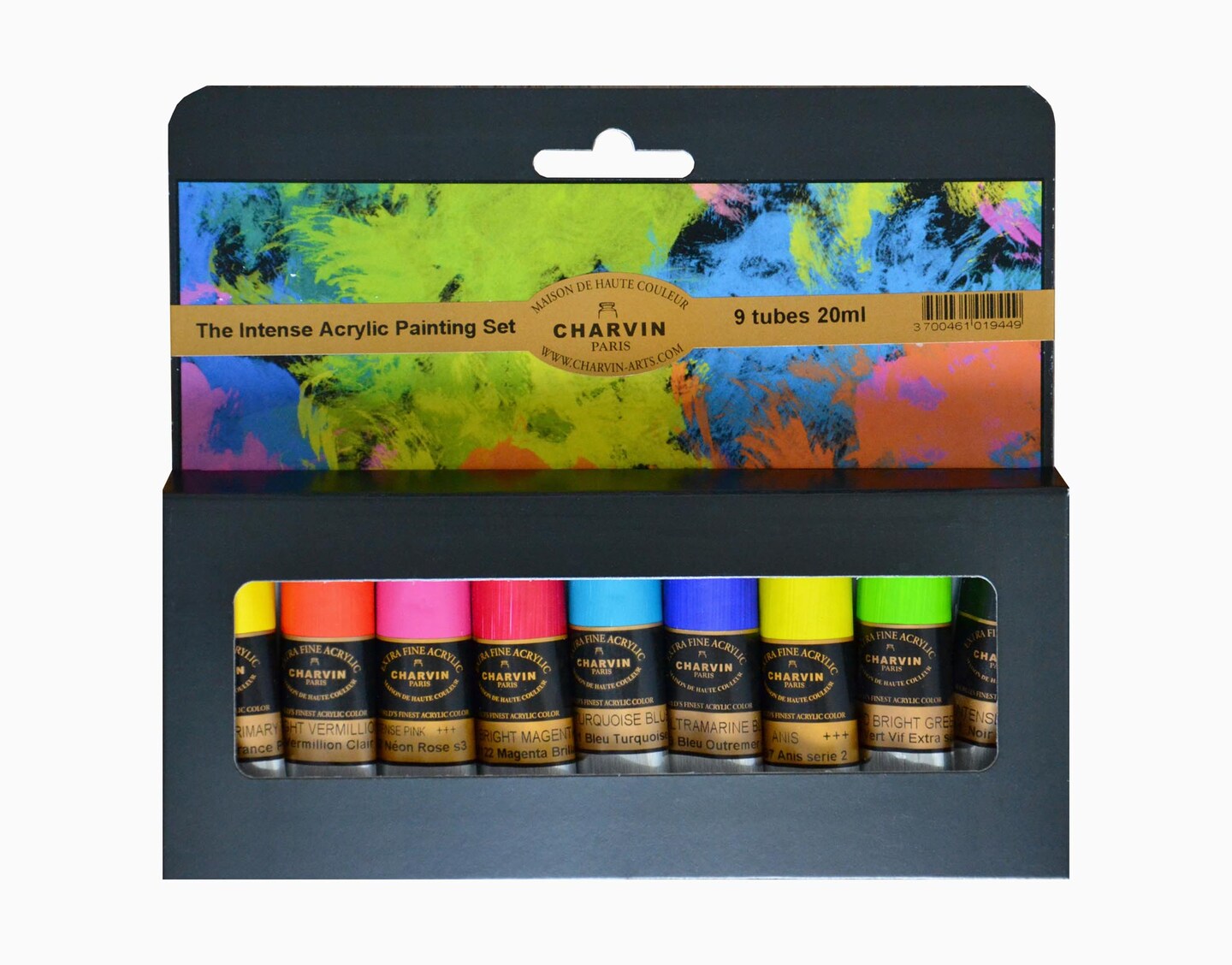 Charvin Extra Fine Professional Acrylic Paint Set for Artists, Intense ...