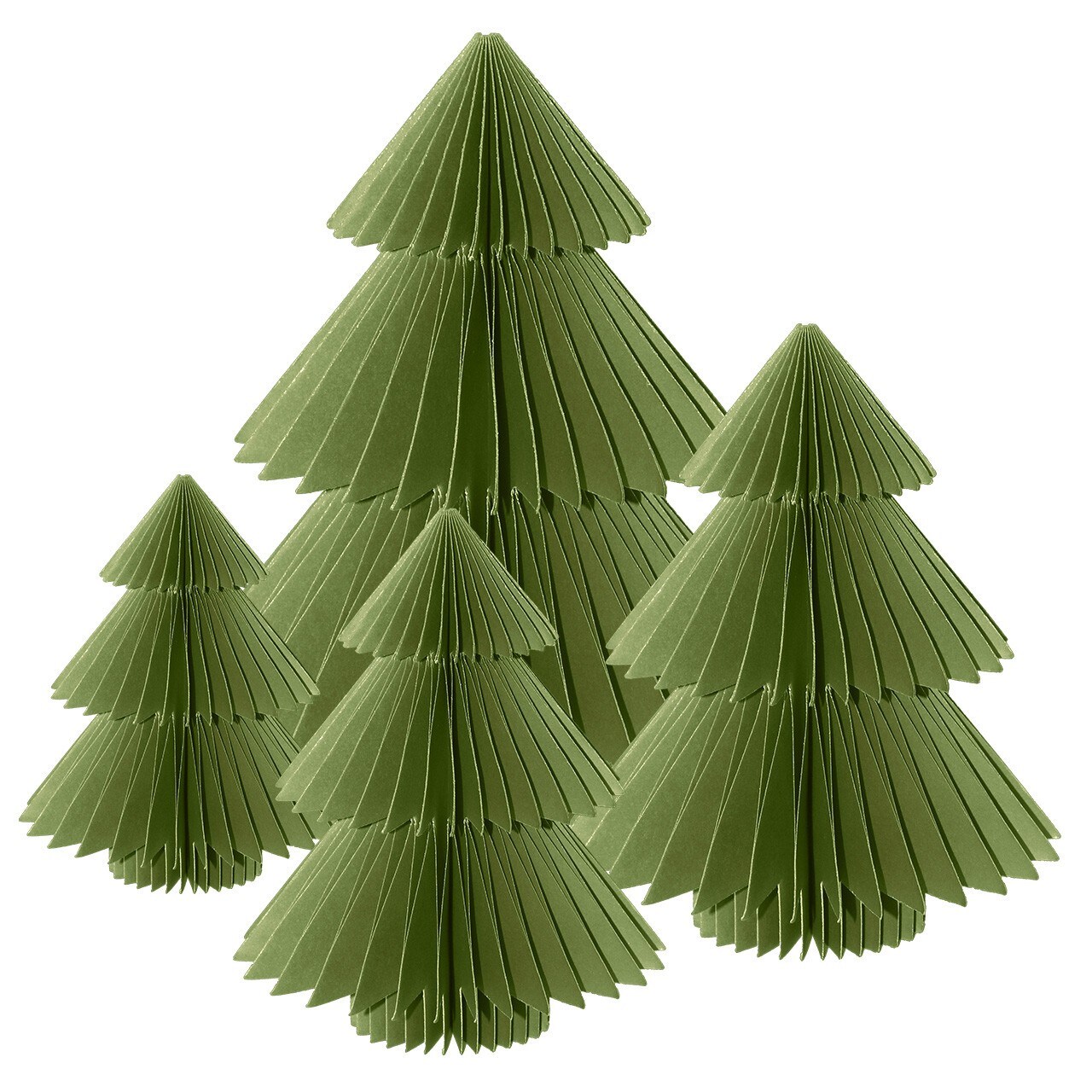 Briarwood Lane Christmas Multipack S-M-L-XL Green Tree Honeycomb Paper ...