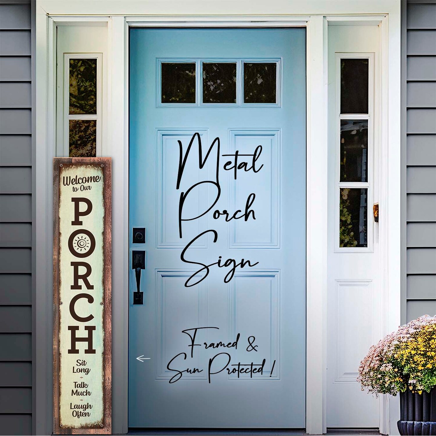 Welcome to Our Porch (Patio, Deck) - Framed Sun Protected Metal Porch ...
