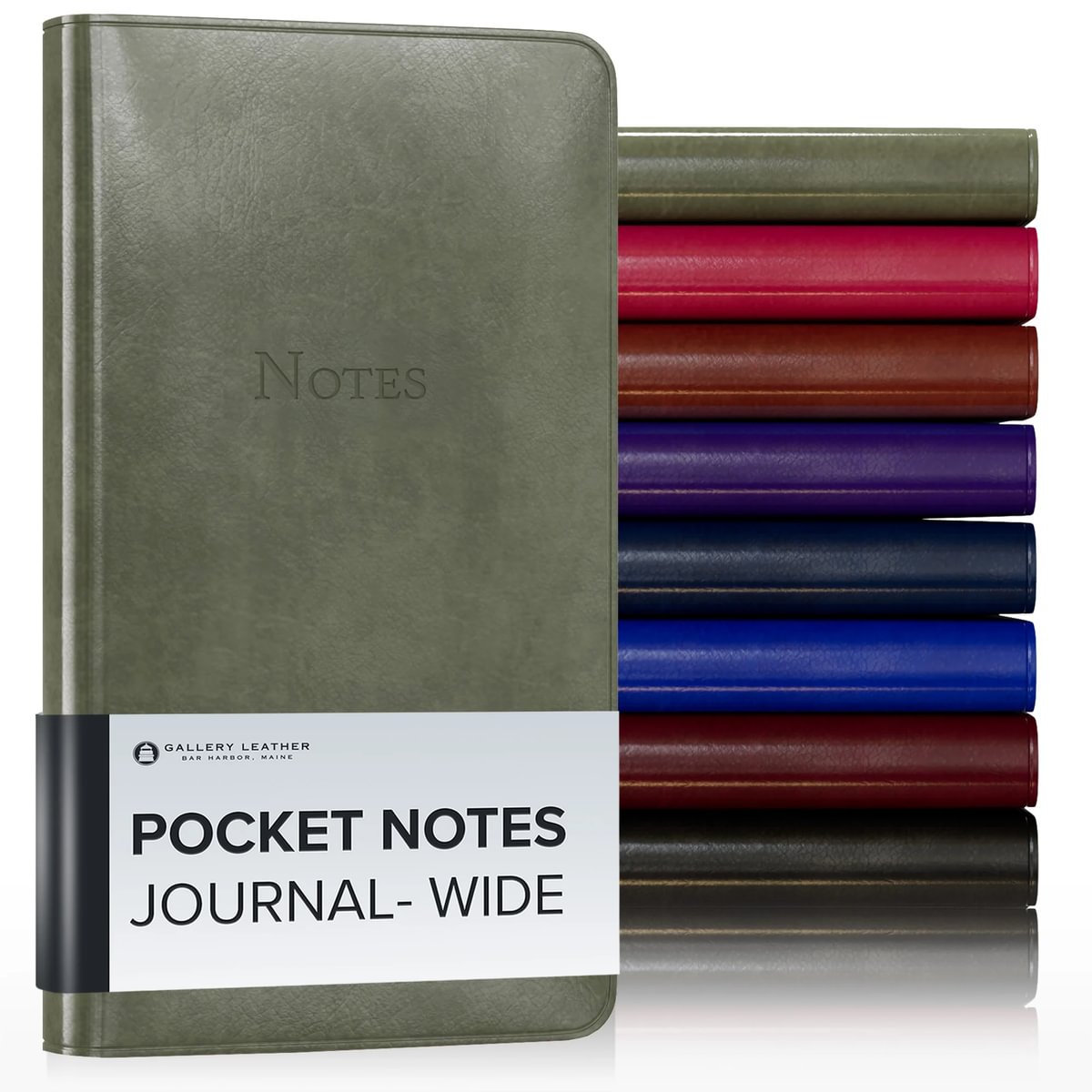 Gallery Leather Wide Pocket Notes Journal - 6" x 4.25” | Michaels