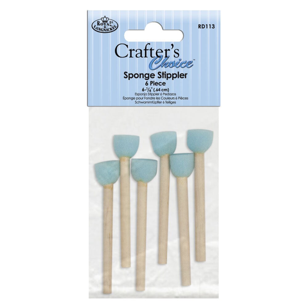 RD113 | Crafter's Choice™ 6pc 6.25" Sponge Stippler Set | Michaels