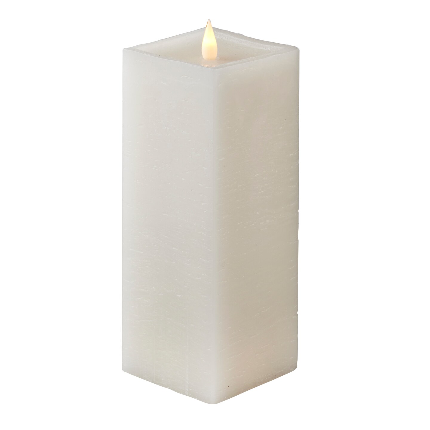 Classic Motion Flameless Square Candle 3x9 White | Michaels
