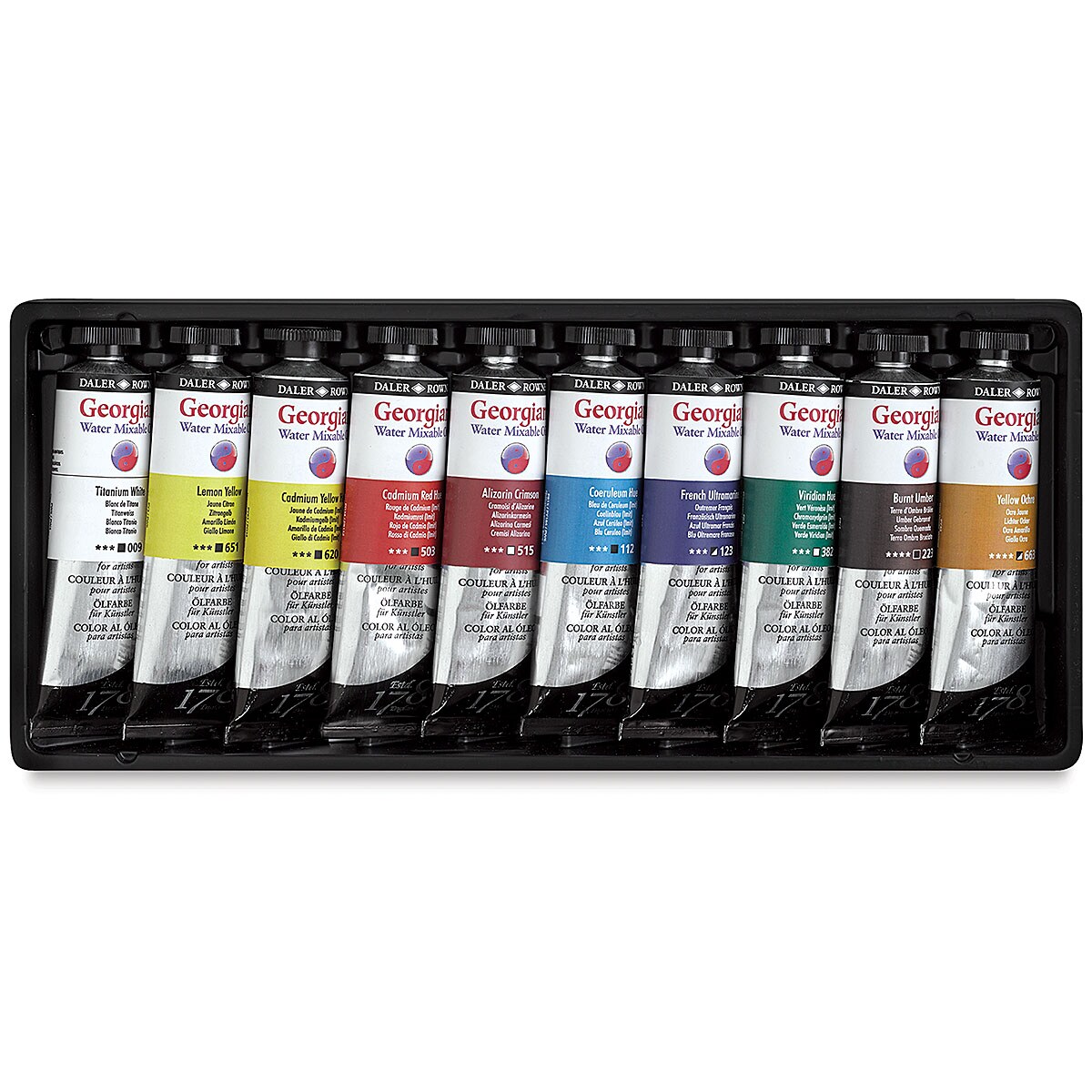 Georgian Water Mixable Oils - Set of 10, Selection, 37 ml Tubes | Michaels
