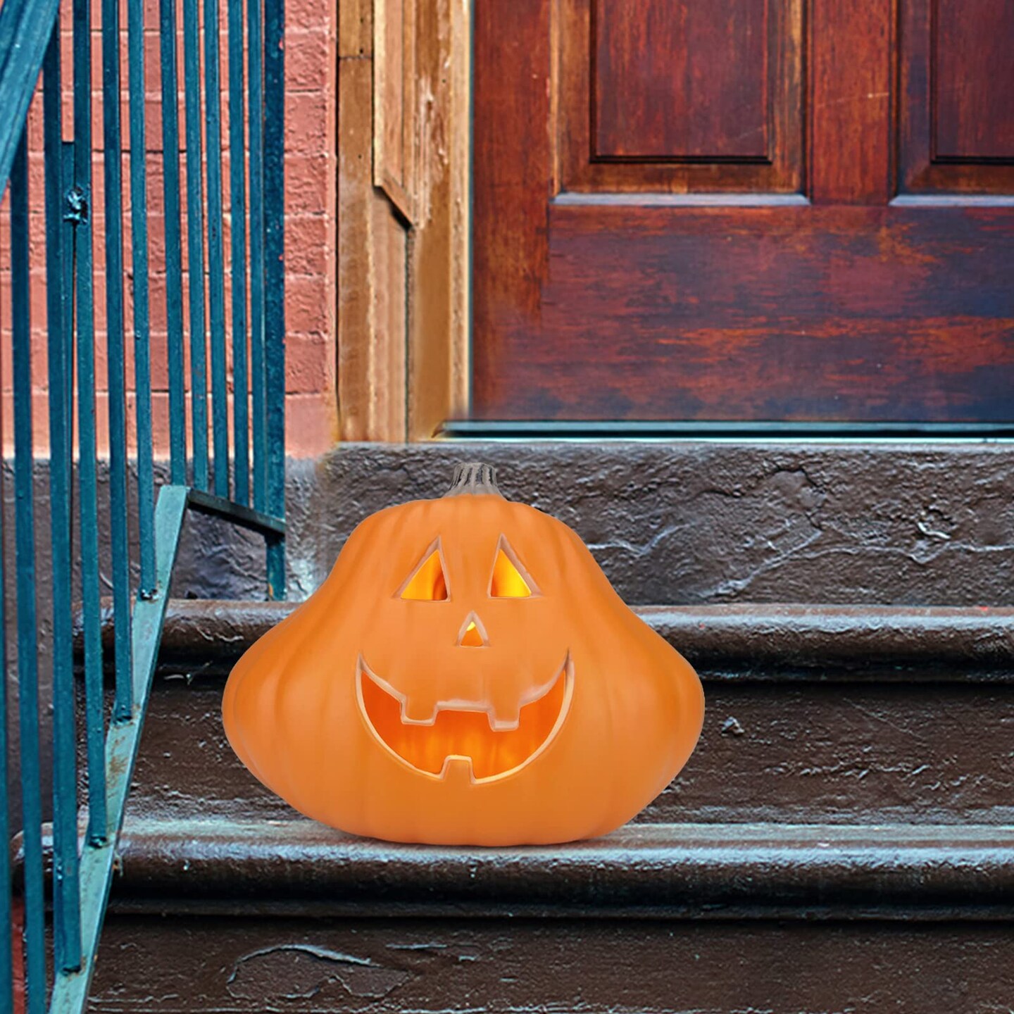 Lighted Pumpkin Lantern Halloween Jack o Lanterns Light Up Pumpkin ...