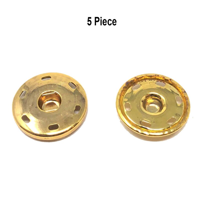 Brass Metal Snaps Sew On 6 Hole 1 1/4" Wide, Count: 5 Pieces | Michaels