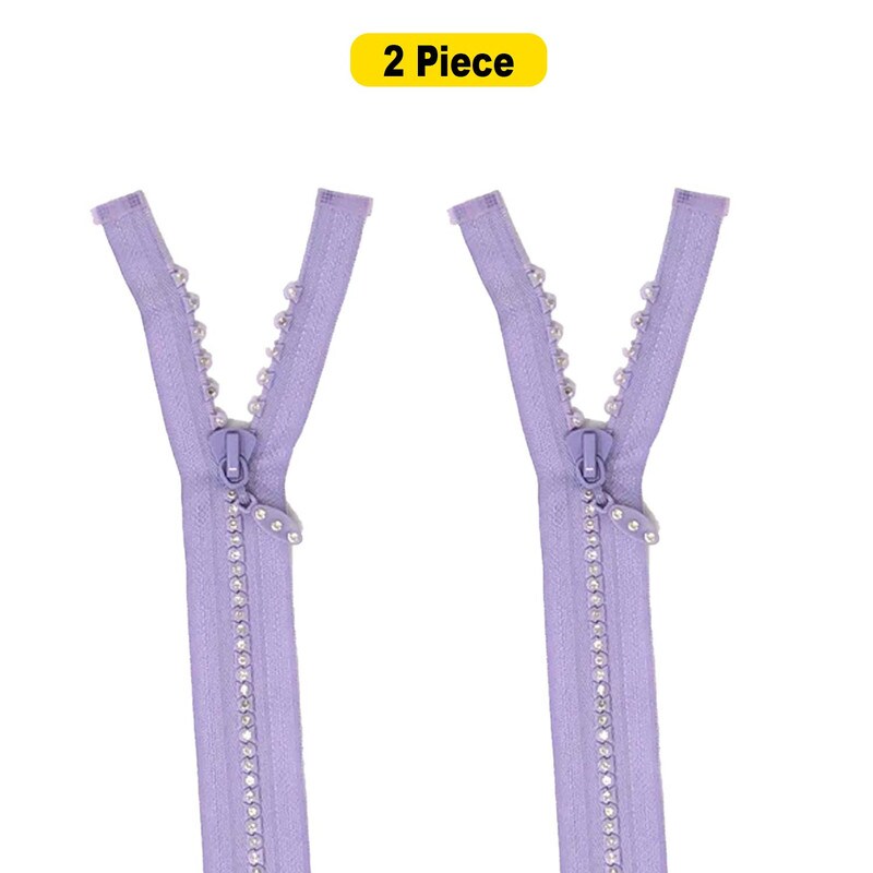 Purple Rhinestone Zipper 12 Inch Plastic Open Bottom | Michaels