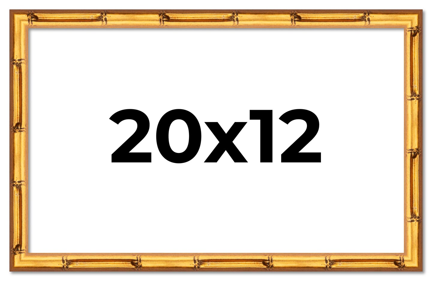 20x12 Thin Bamboo Picture Frame with UV-Resistant Acrylic & Acid Free ...