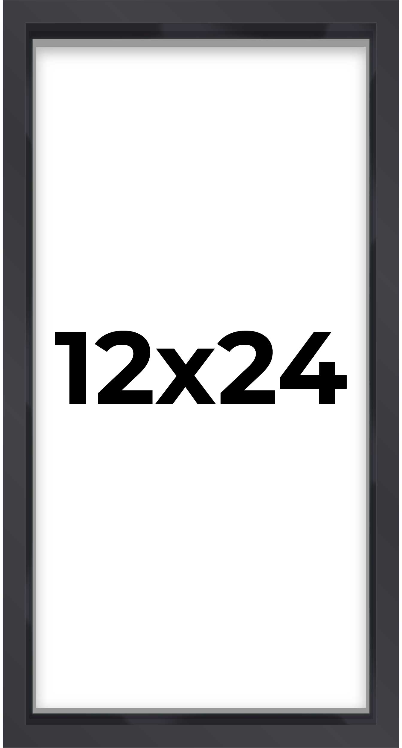 Panoramic Shadow Box 3/4" Depth Black Picture Frame - UV Acrylic ...