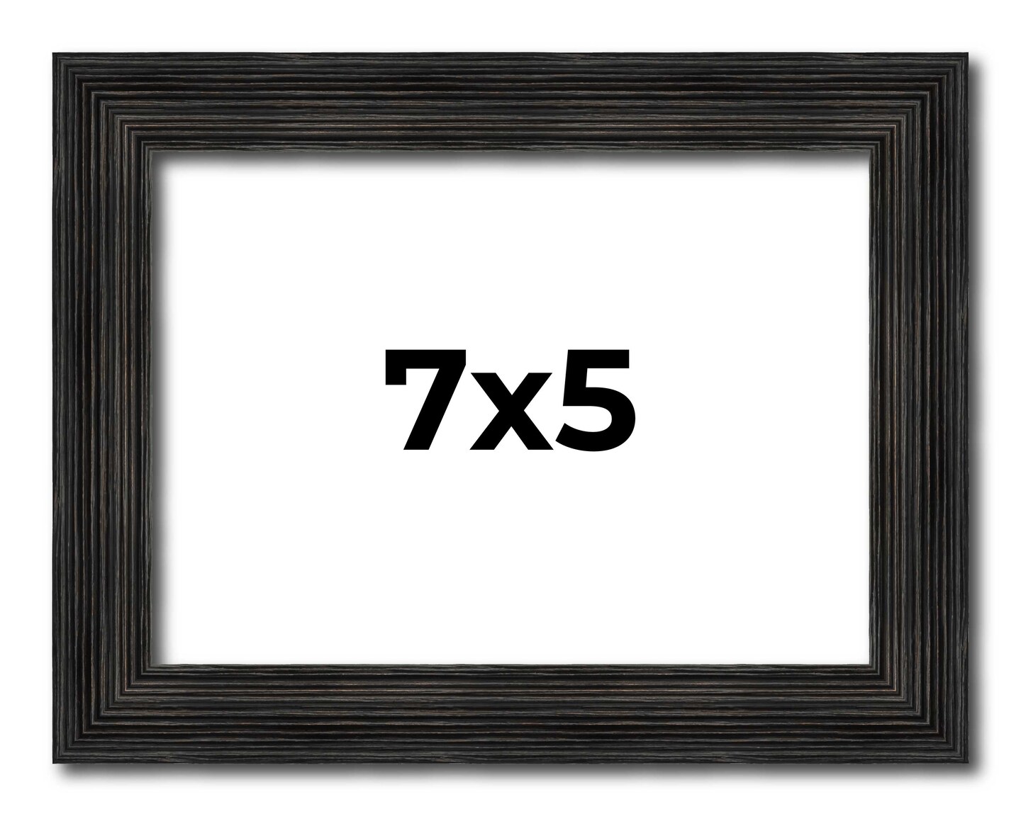 7x5 Thin Barnwood Picture Frame with UV-Resistant Acrylic & Acid Free ...