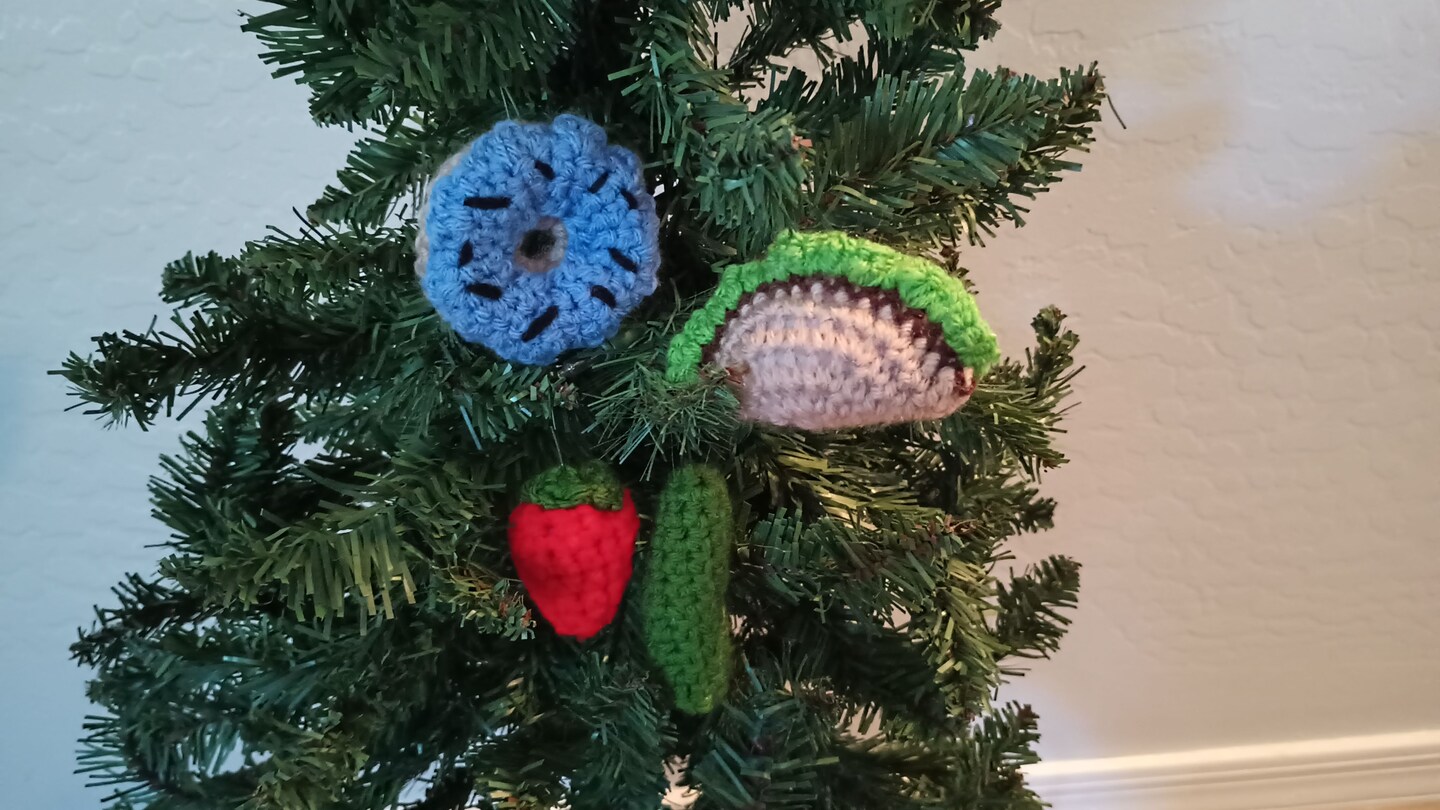 Crochet Food Christmas Tree Ornaments! Choose an Individual Pickle ...