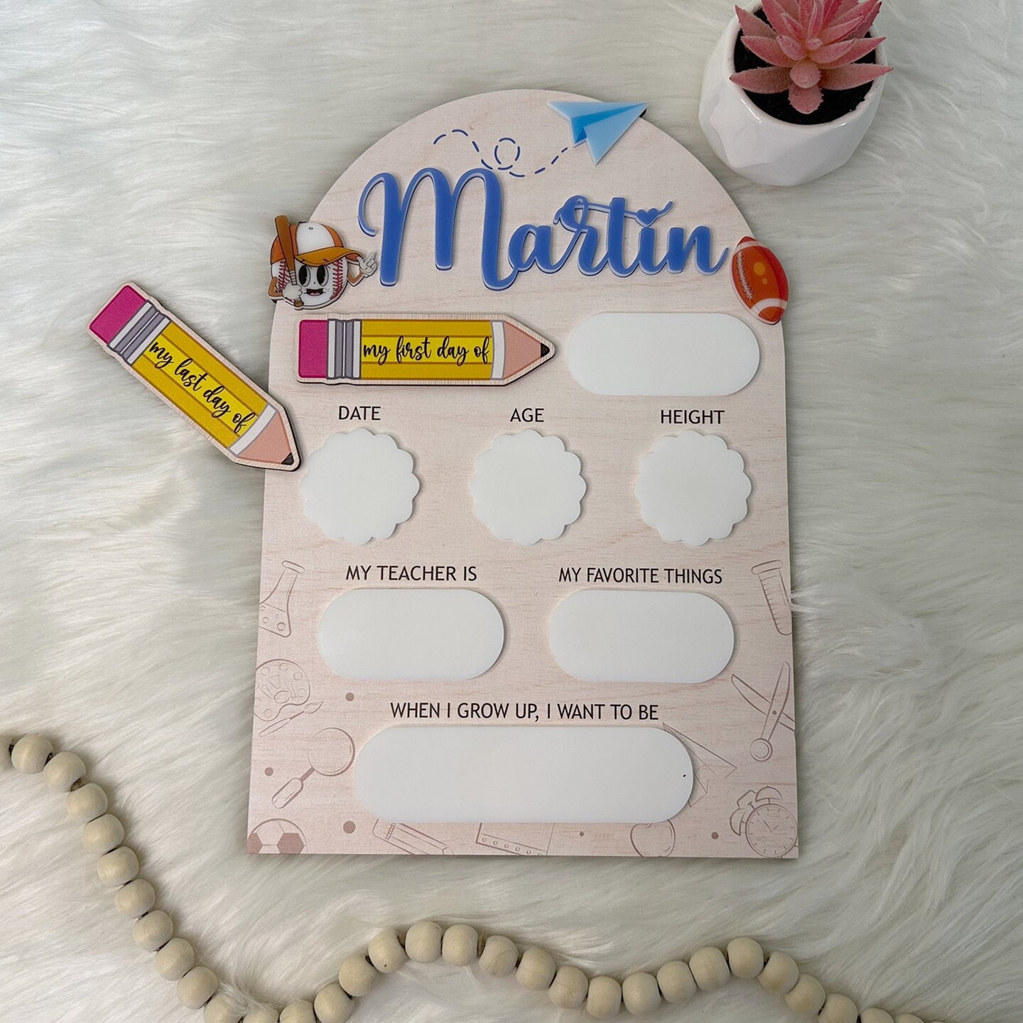 Custom Back to School Sign, First Day of School Sign, Last Day of ...