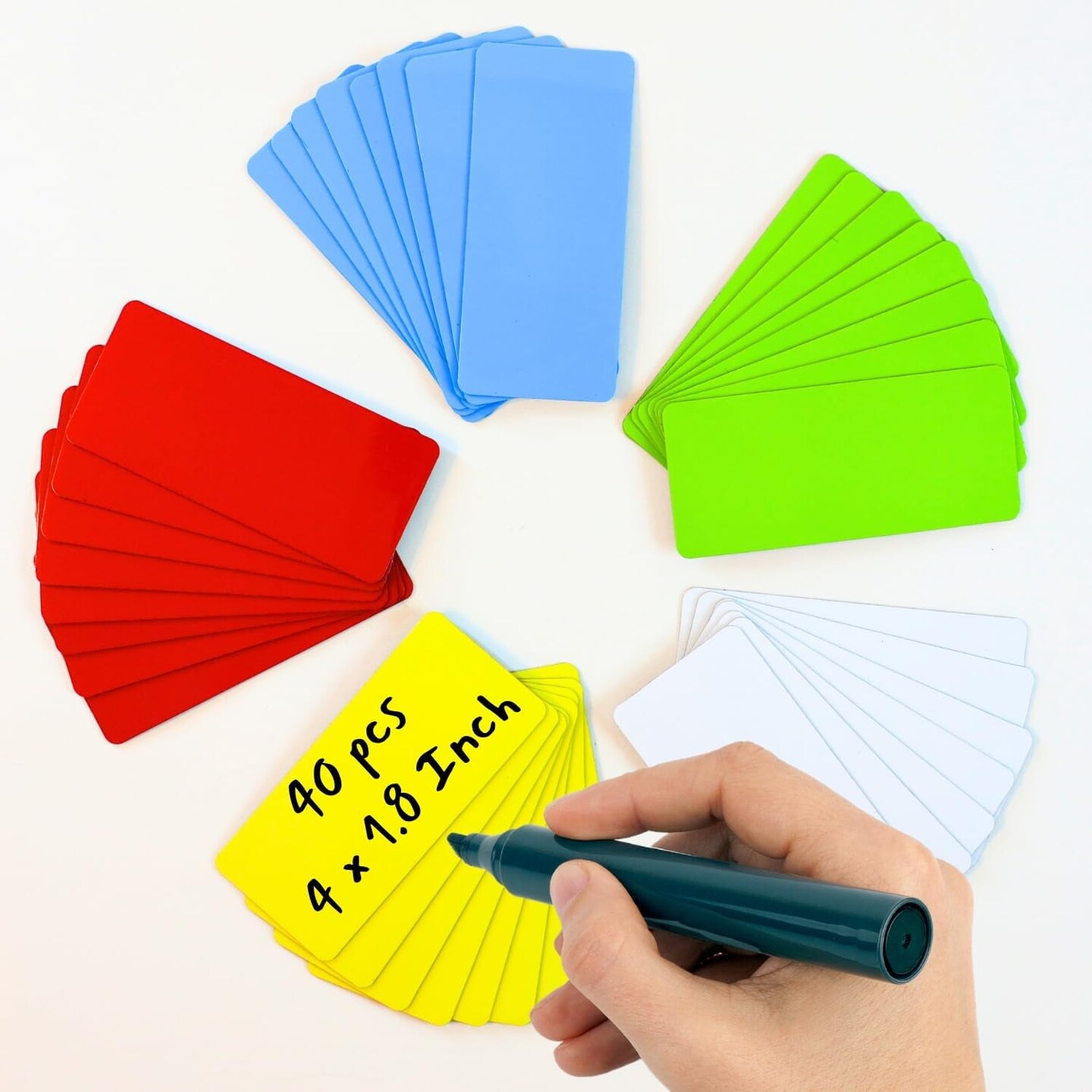 Availey 40 Pieces (4 X 1.8") - Full Colored Magnetic Dry Erase Labels ...