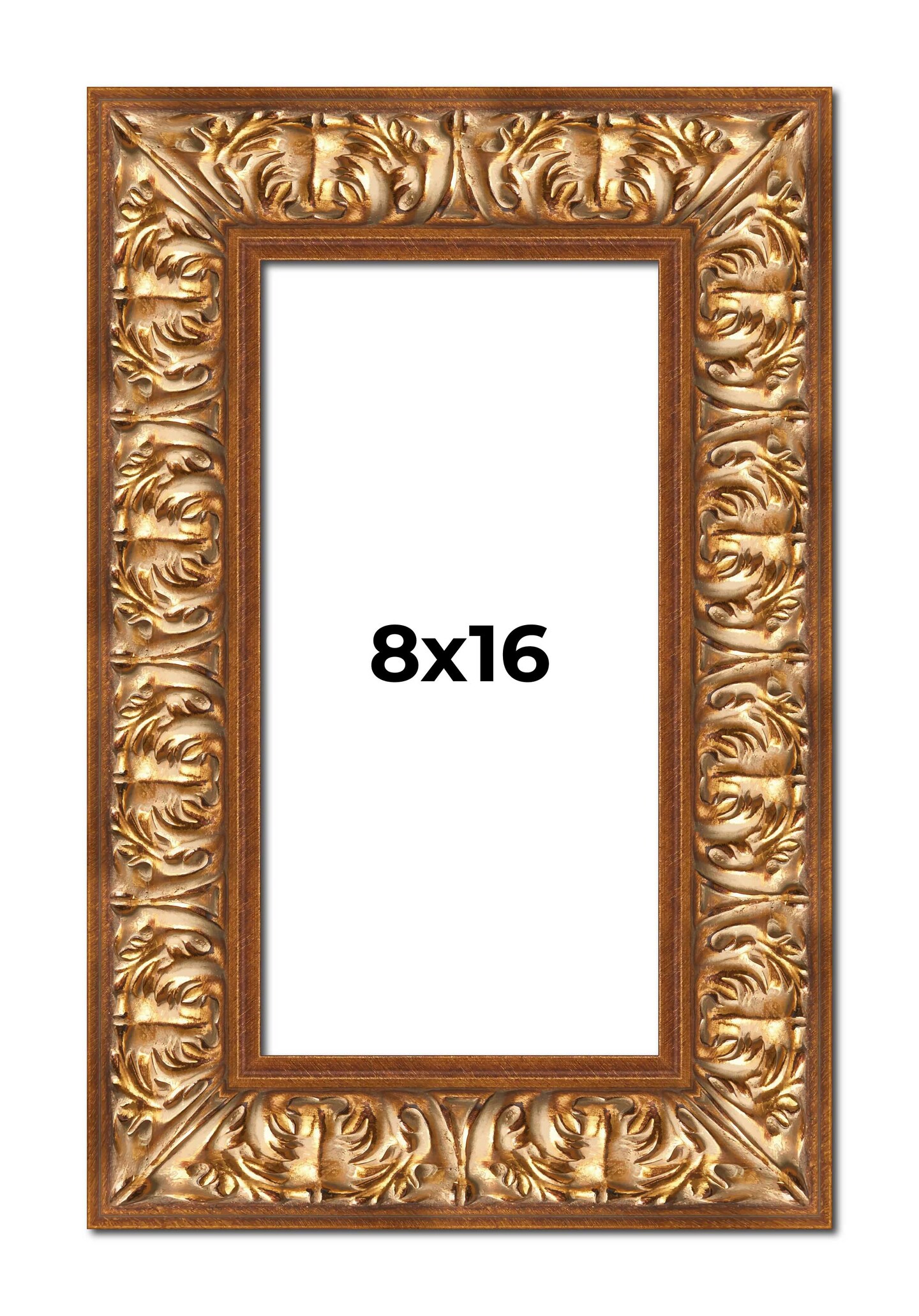 Panoramic Modern Shadow Box 1" Depth Gold Frame - UV Acrylic, Backing ...