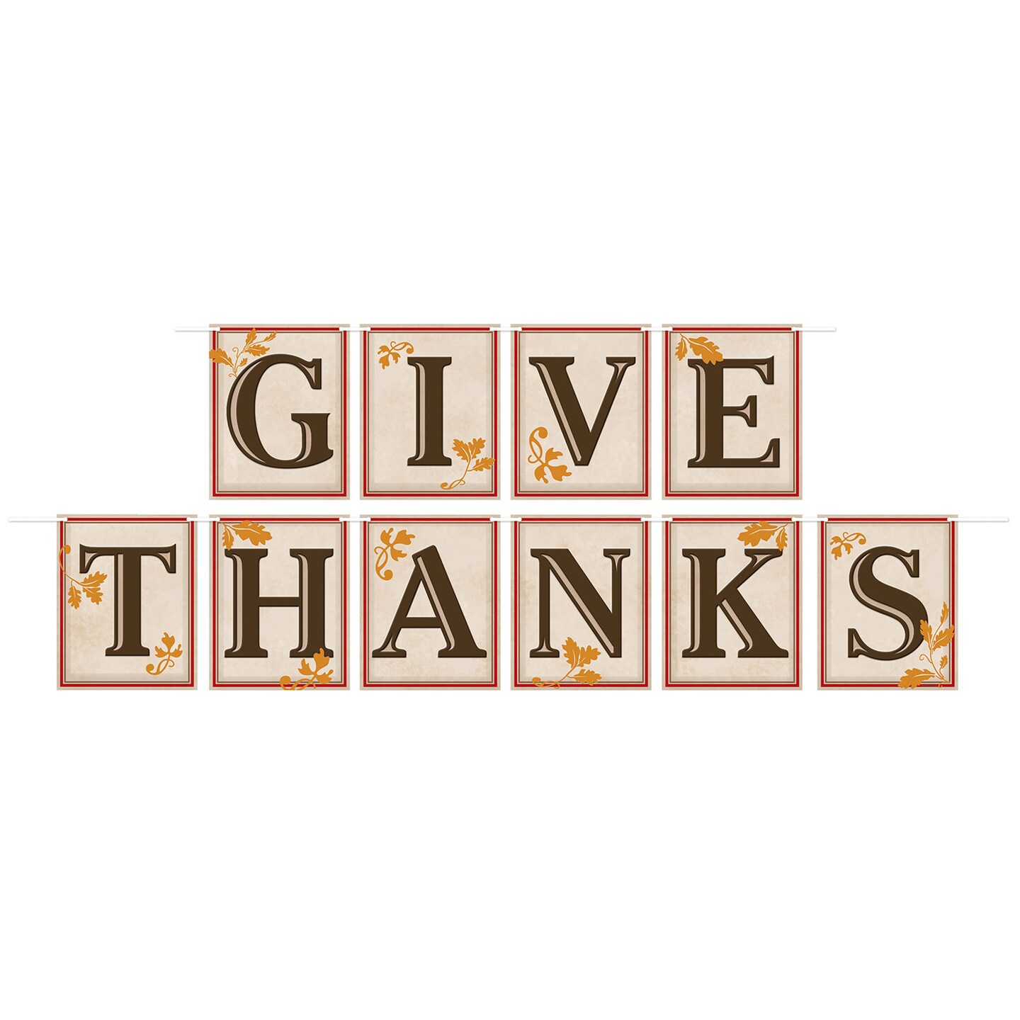 Beistle 5in. x 12Feet Standard Give Thanks Streamer - 12 Pack | Michaels