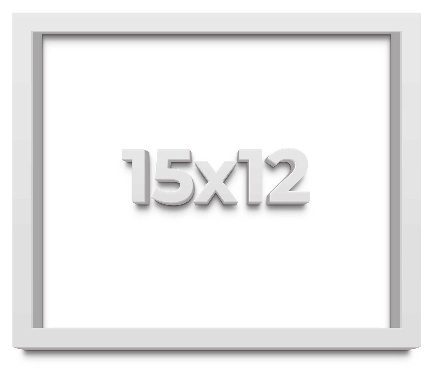12x15 Shadow Box 1.5" Depth Picture Frame with UV-Resistant Acrylic ...