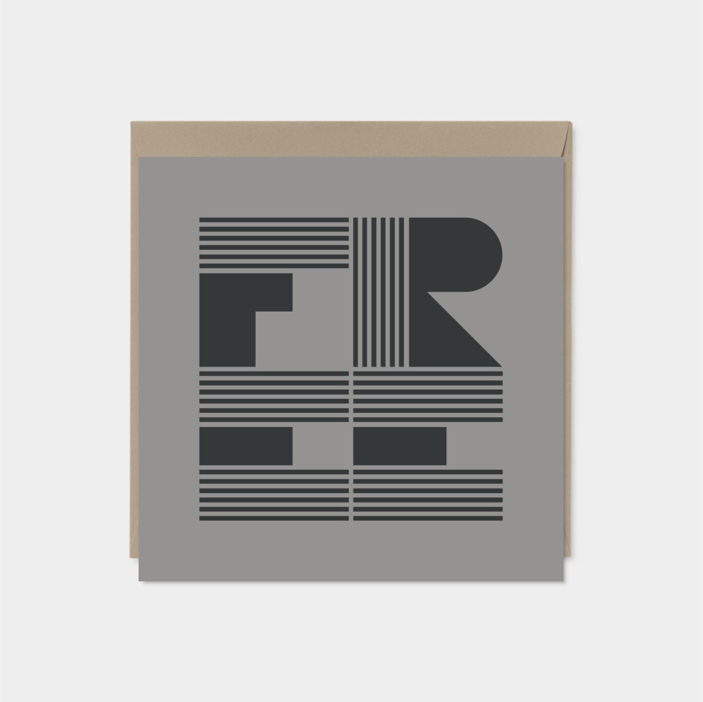 "Free" Modern Geo Typography Card Set | Michaels