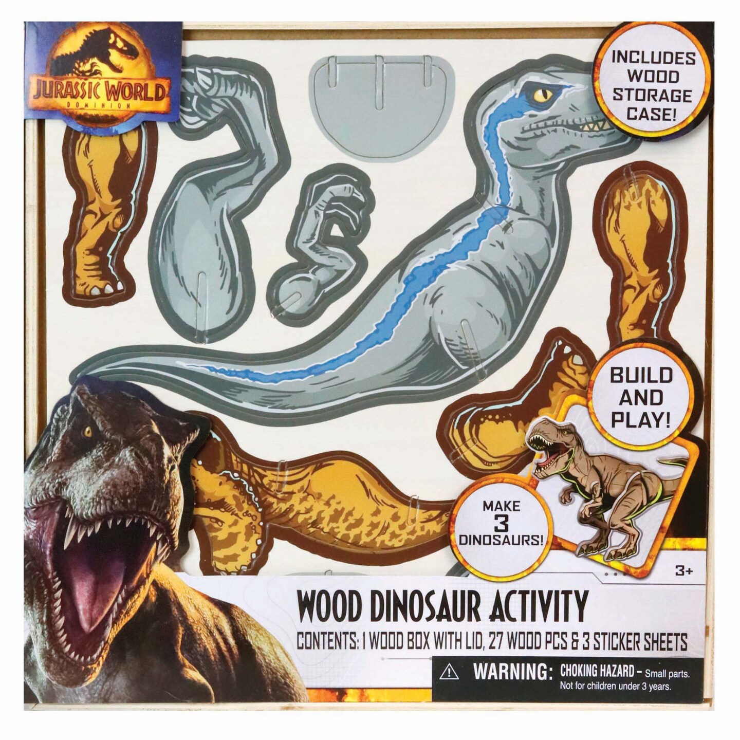 Jurassic World Dominion: Wood Dinosaur Activity - Building, Decorating ...