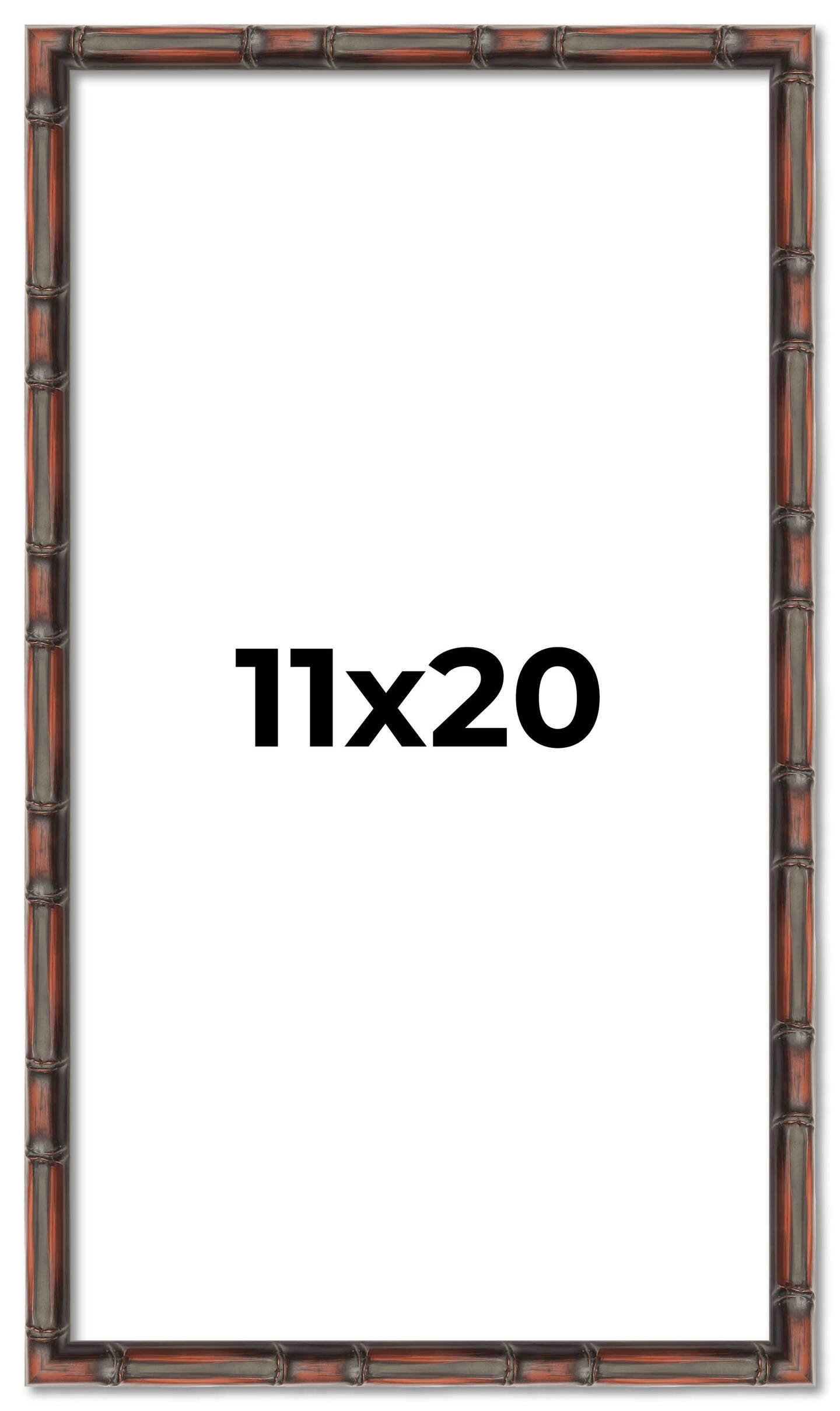 11x20 Bamboo Picture Frame with UV-Resistant Acrylic & Acid Free ...