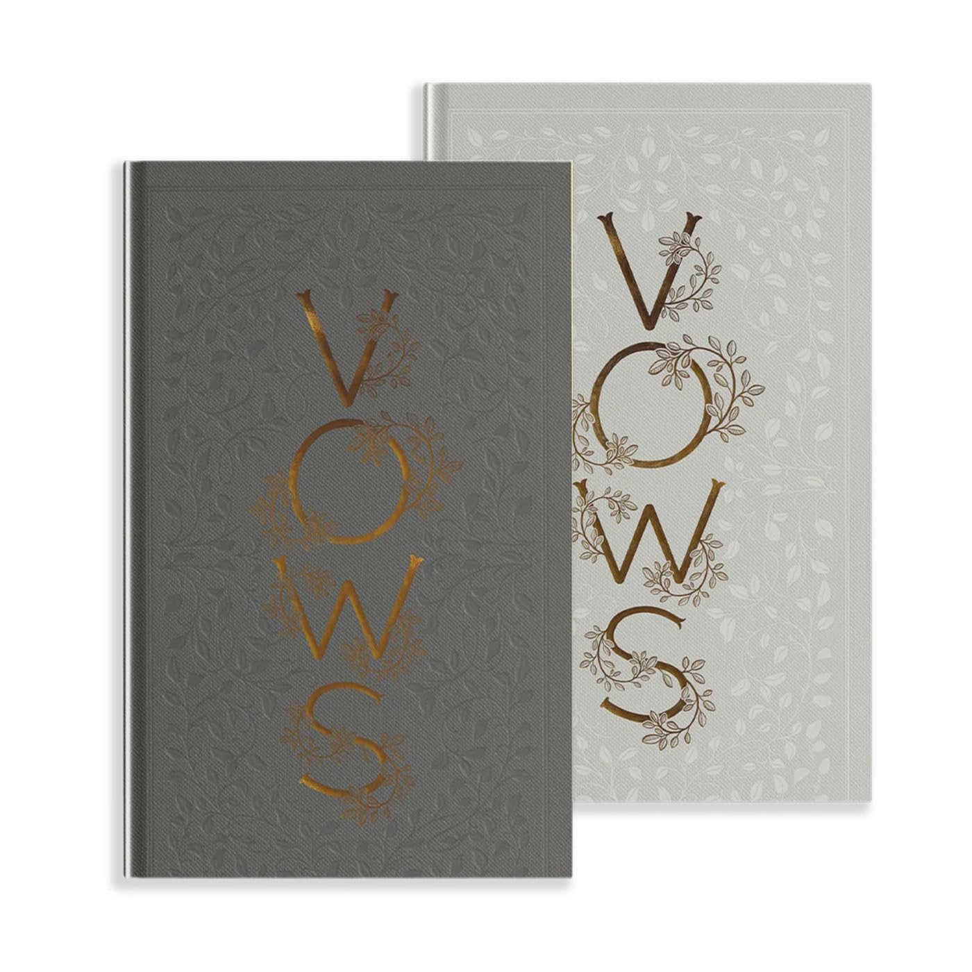 Our Wedding Vows: A Set of Heirloom-Quality Vow Books with Foil Accents ...