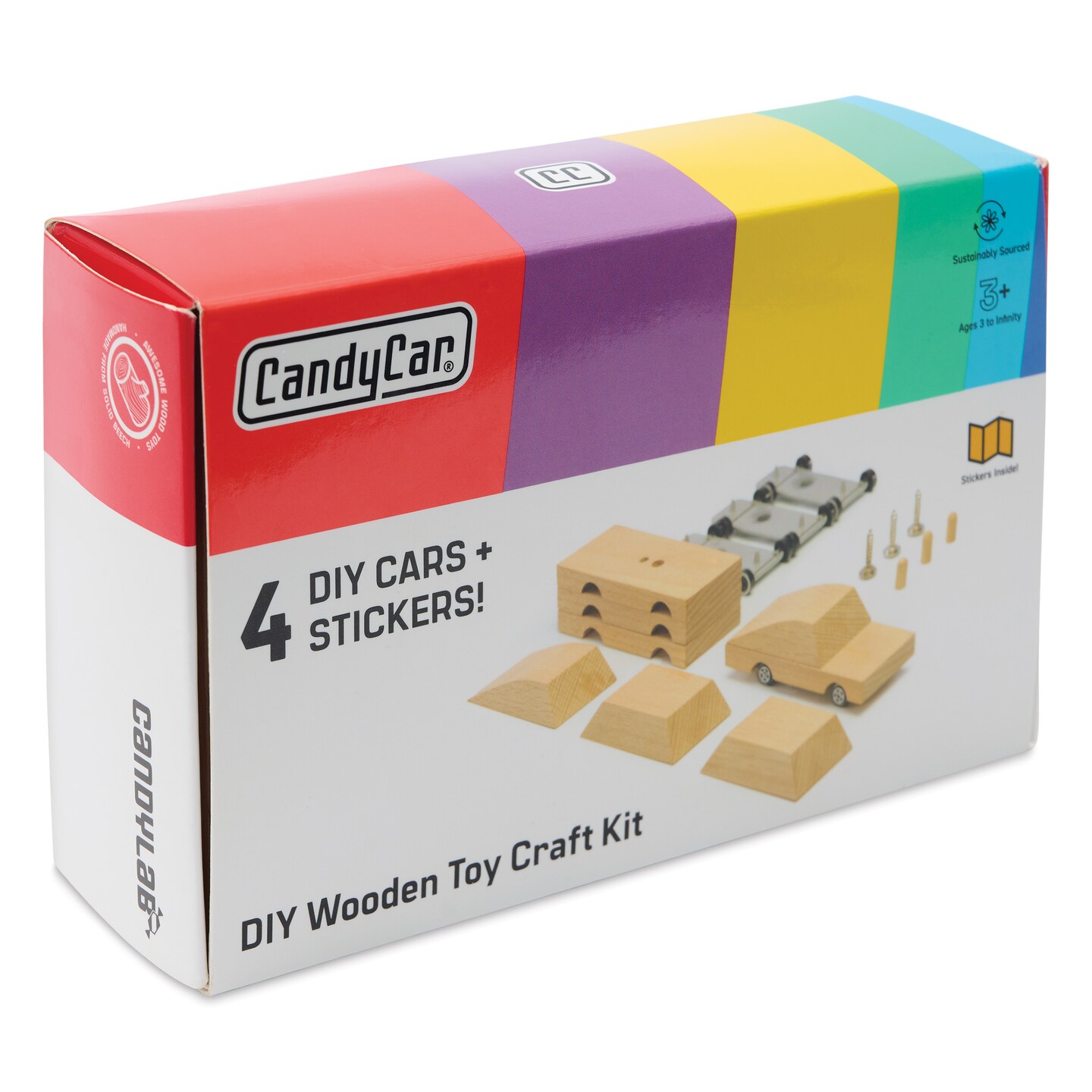 Candylab Castor Wooden Car Kit - Kit of 4 | Michaels