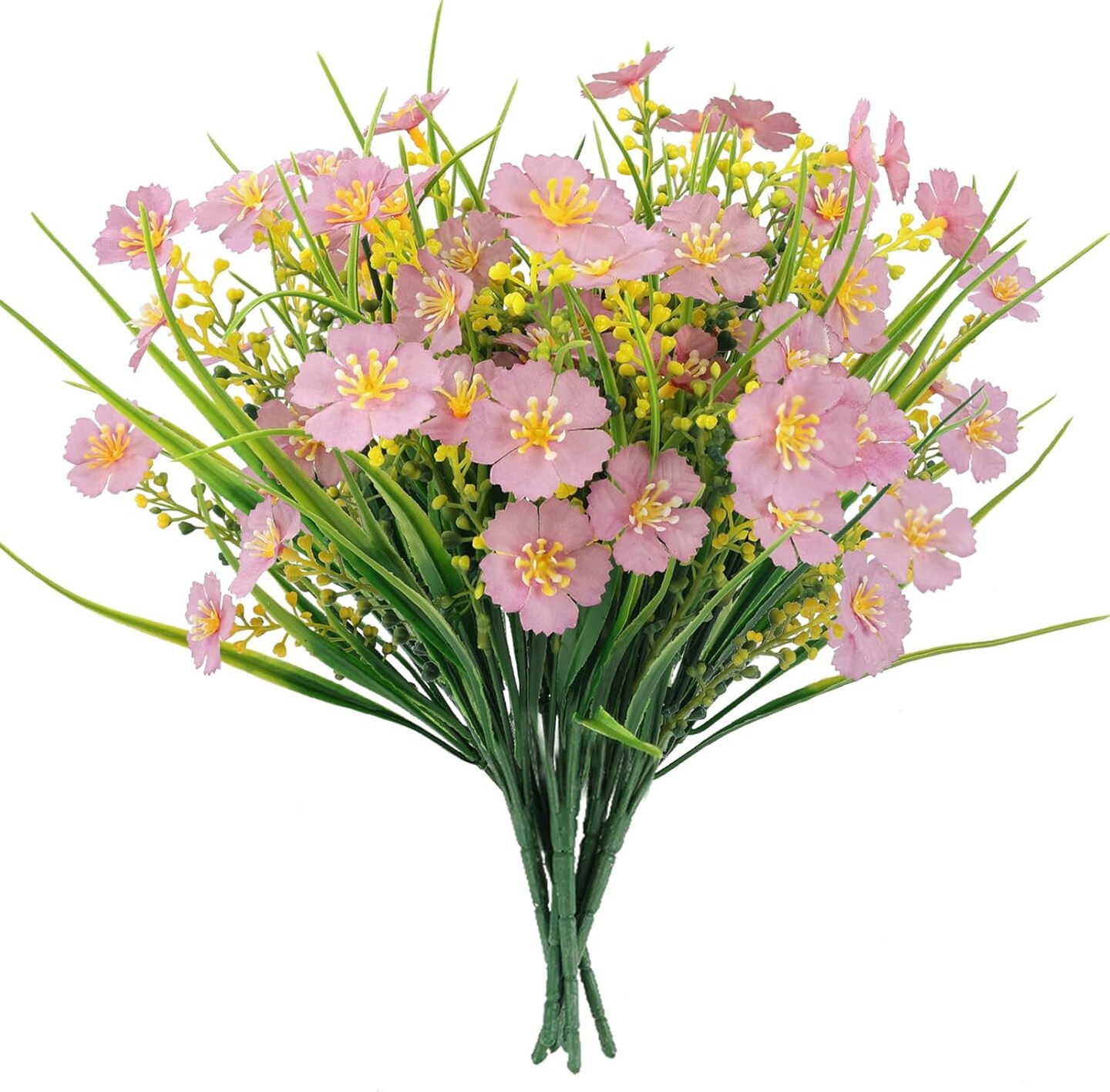 Artificial Flowers for Outdoors 6 Bundles Fake UV Resistant No Fade ...