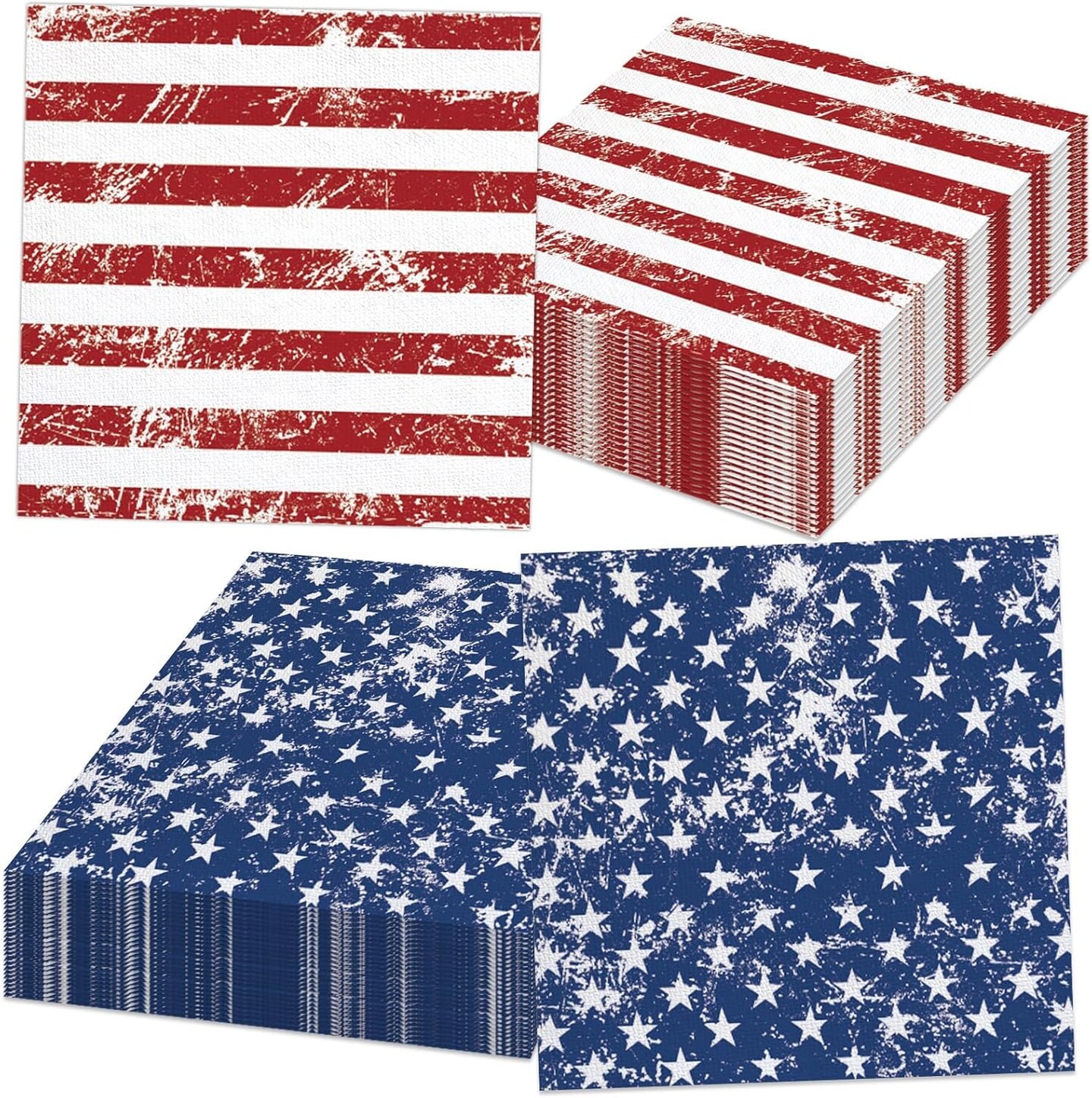 120pcs Memorial Day Napkins Patriotic American Flag Party Decorations ...