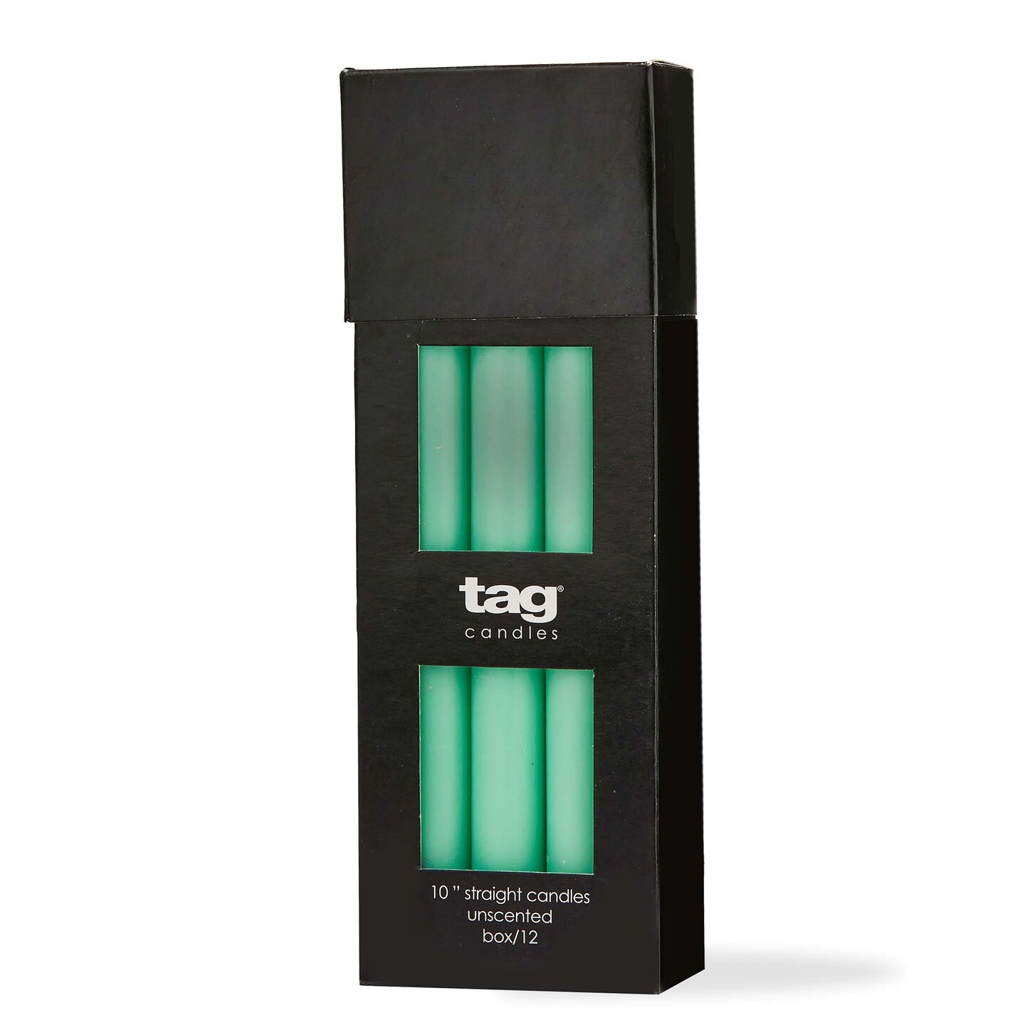 Color Studio 10" Straight Taper Unscented Smokeless Paraffin Wax Candle ...