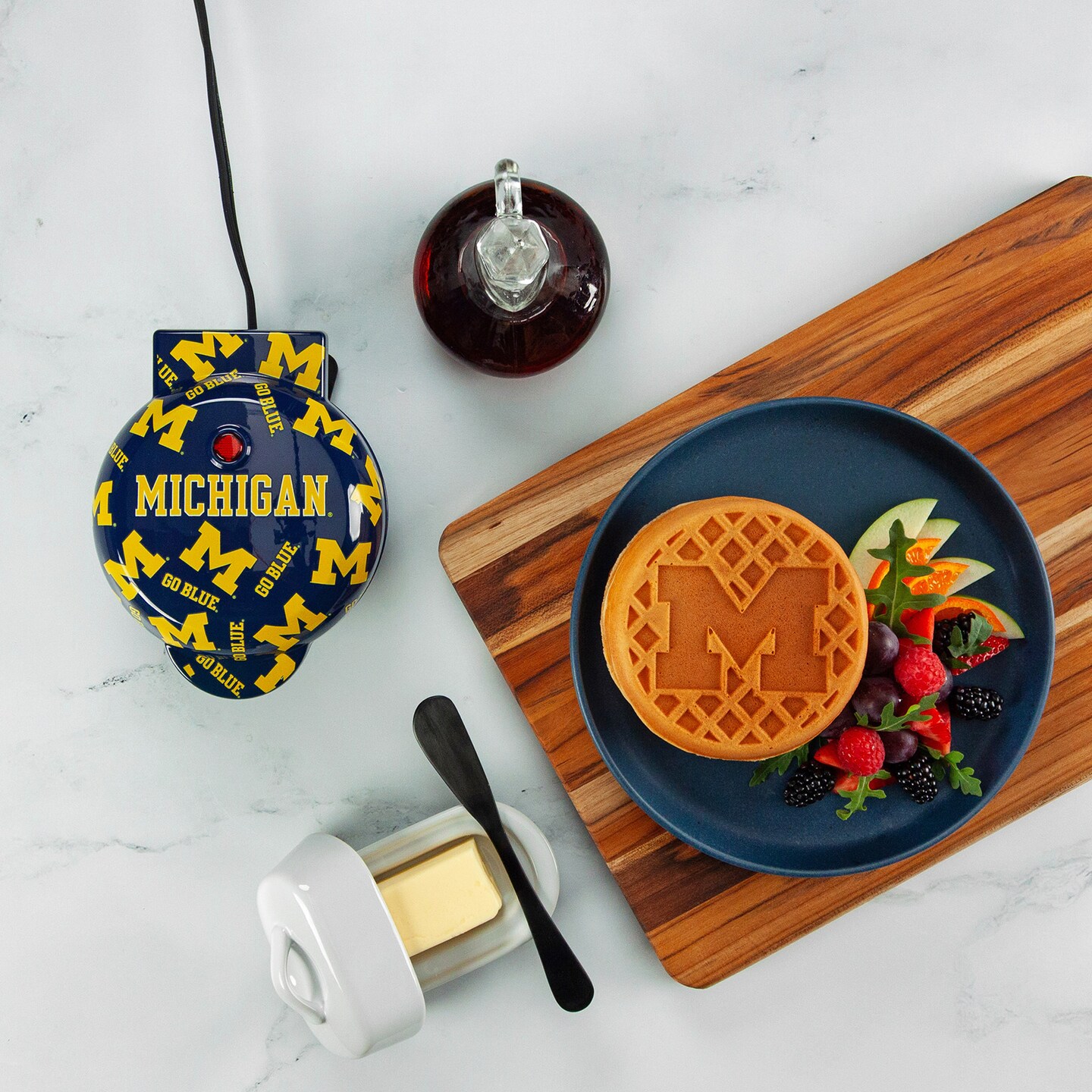 Uncanny Brands Michigan Wolverines Mini Waffle Maker | Michaels