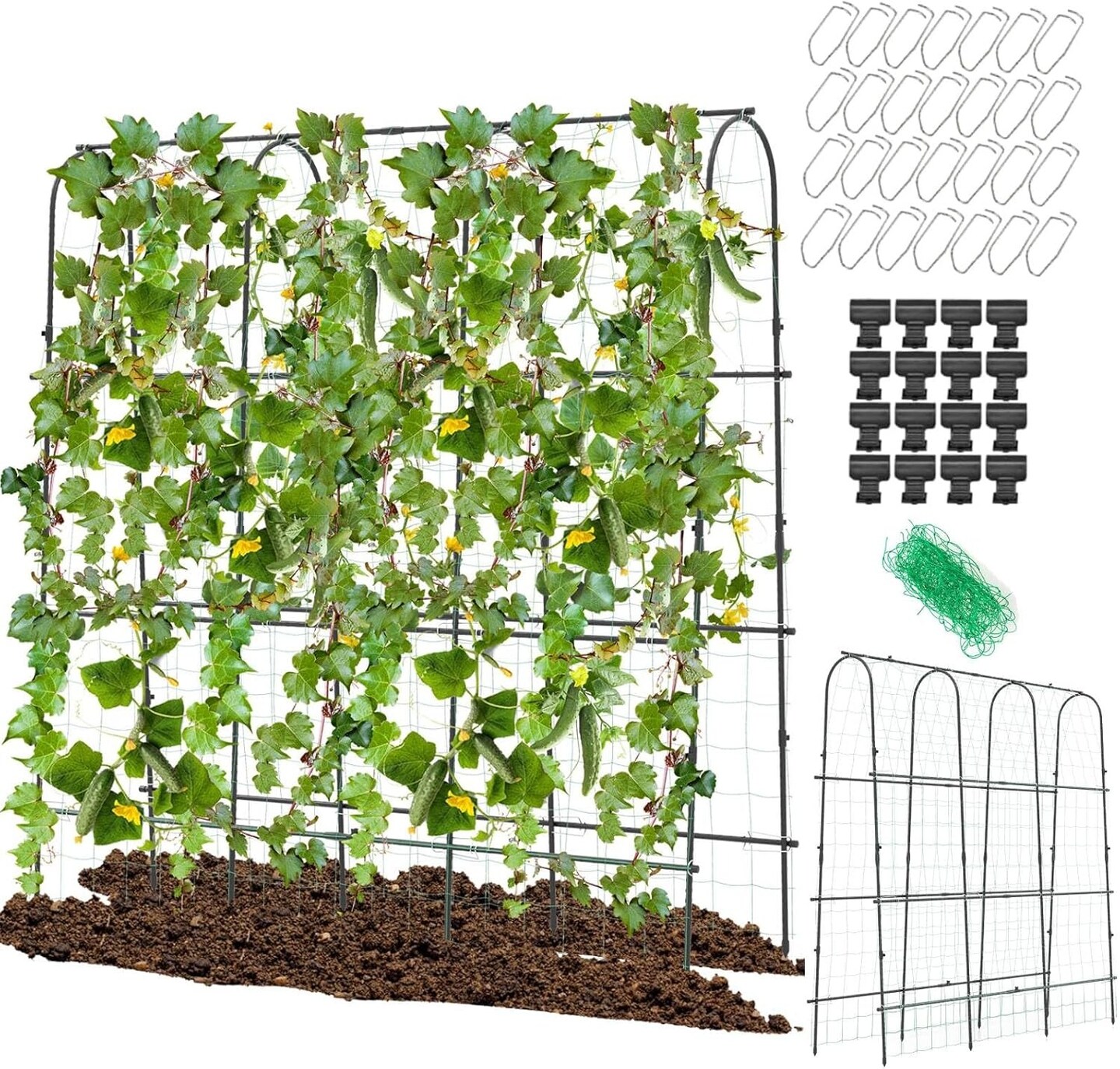 71" Garden Arched Metal Trellis for Climbing Plants | Michaels