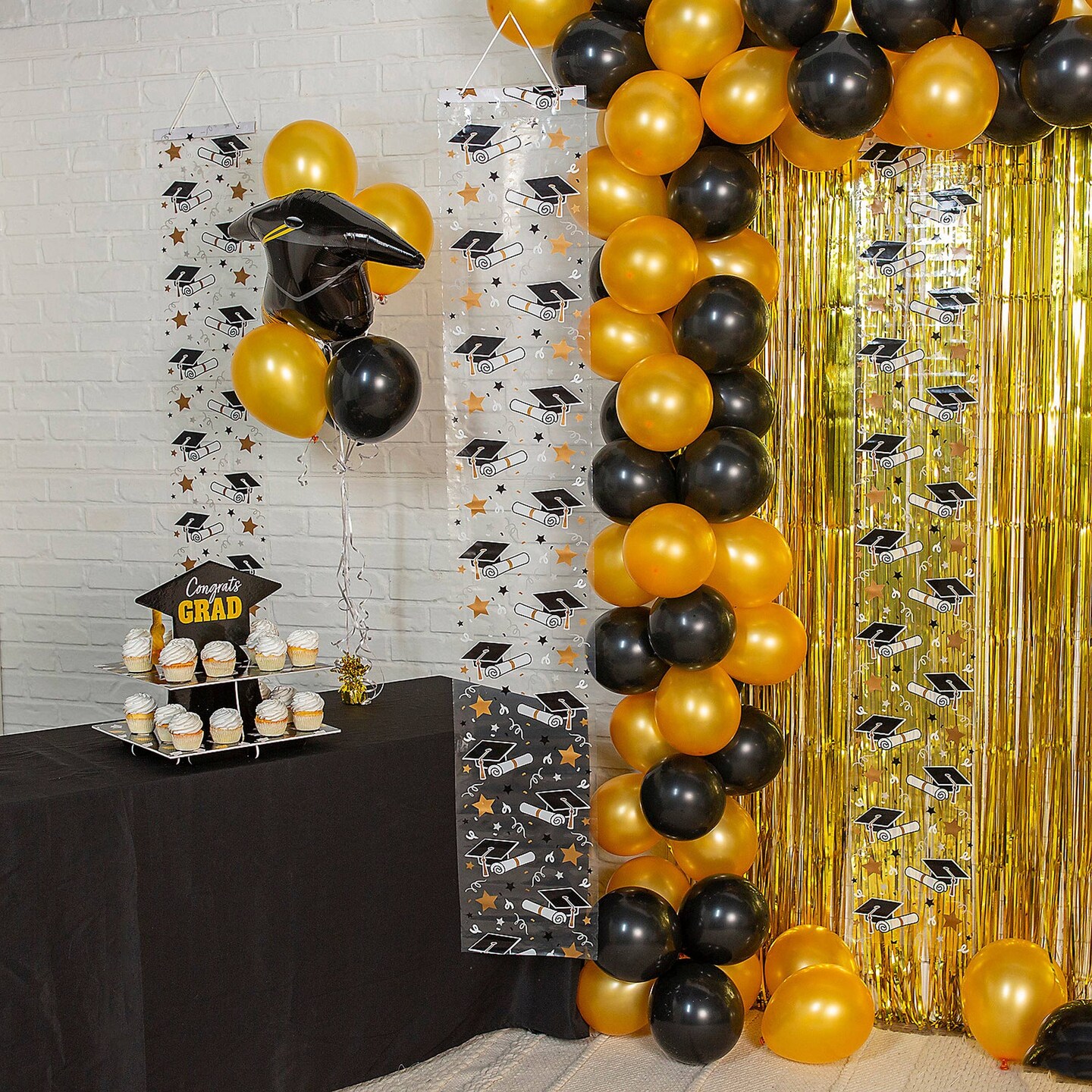 6 Ft. Clear Graduation Hanging Decorations Set of 3 | Michaels