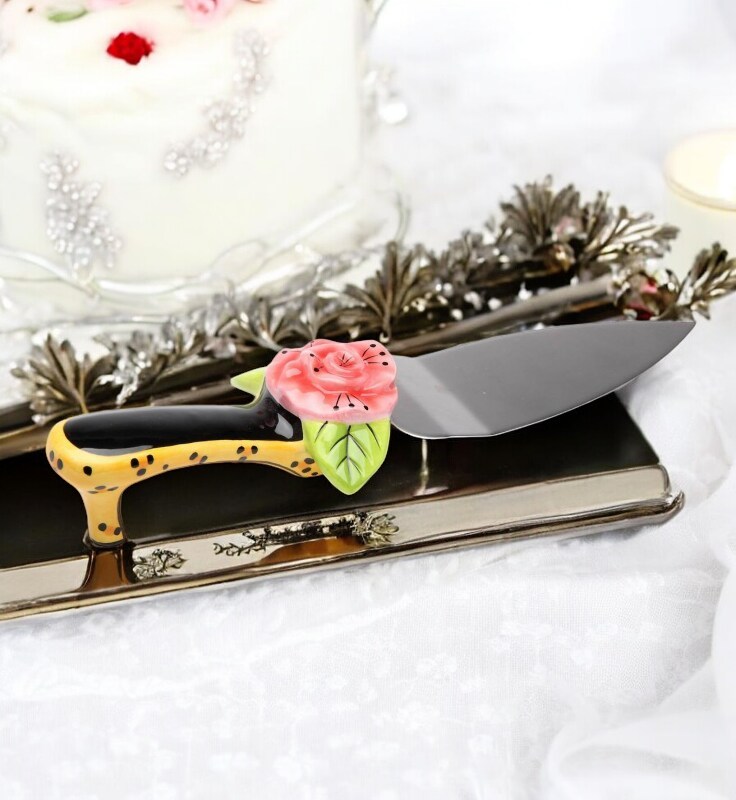 Ceramic High Heel Leopard Print Cake Server, Birthday Party Decor ...