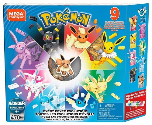 MEGA BLOKS - Pokemon: Every Eevee Eevolution Pack, 470 Piece Building ...